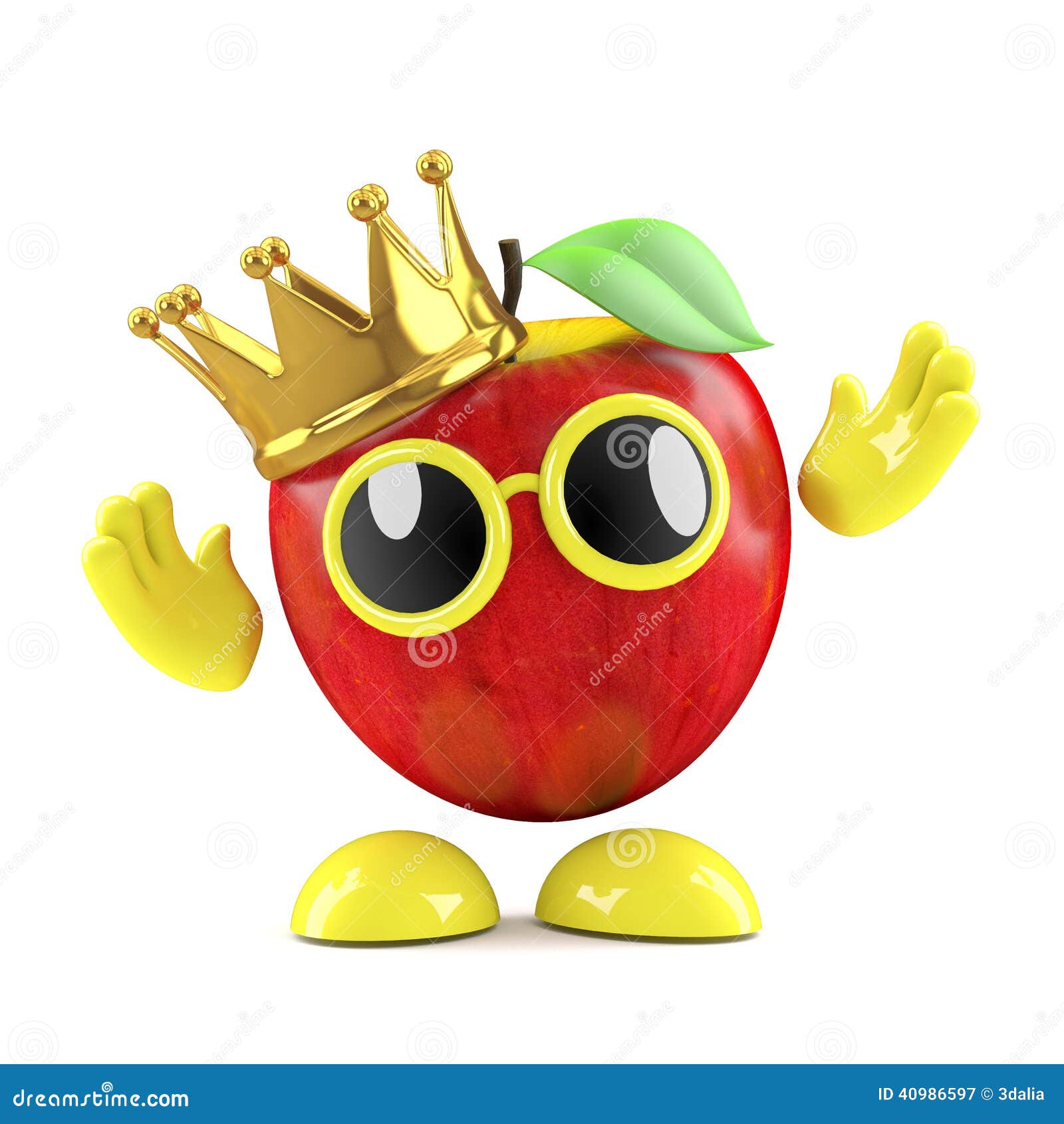 3d King apple stock illustration. Illustration of organic - 40986597