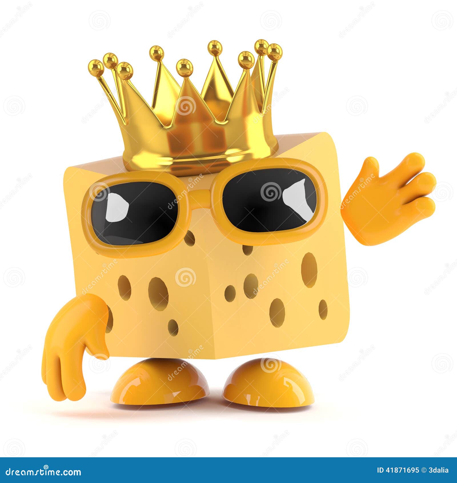 3d King cheese stock illustration. Illustration of gouda - 41871695