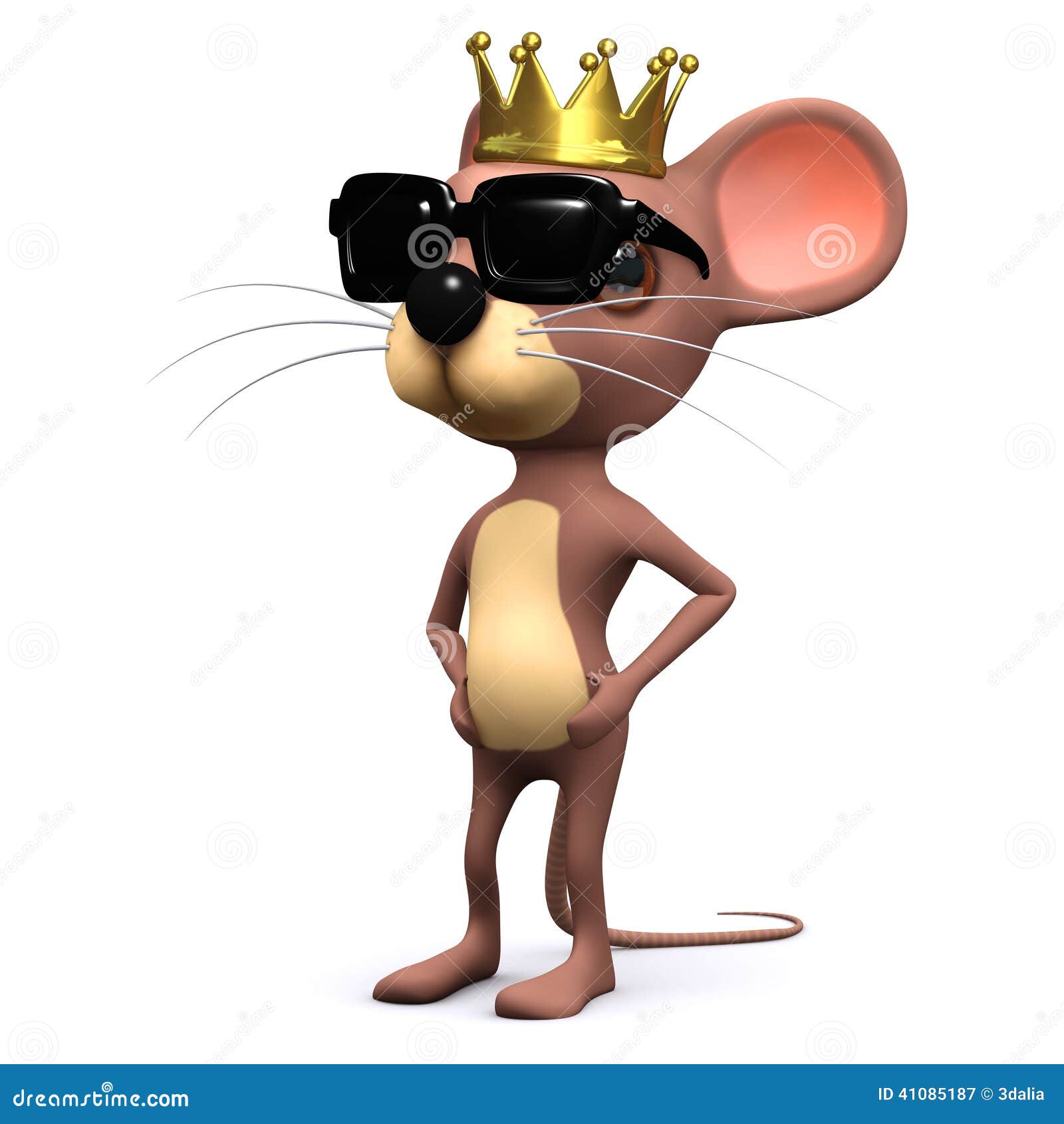 3d King mouse stock illustration. Illustration of winner - 41085187
