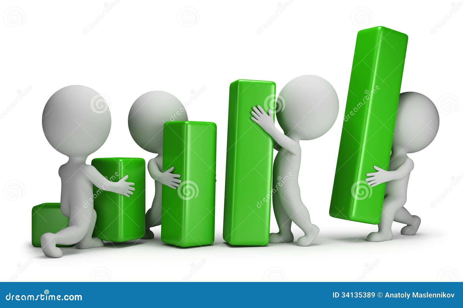 3d Kleine Mensen - Betere Prestaties Stock Illustratie - Illustration ...