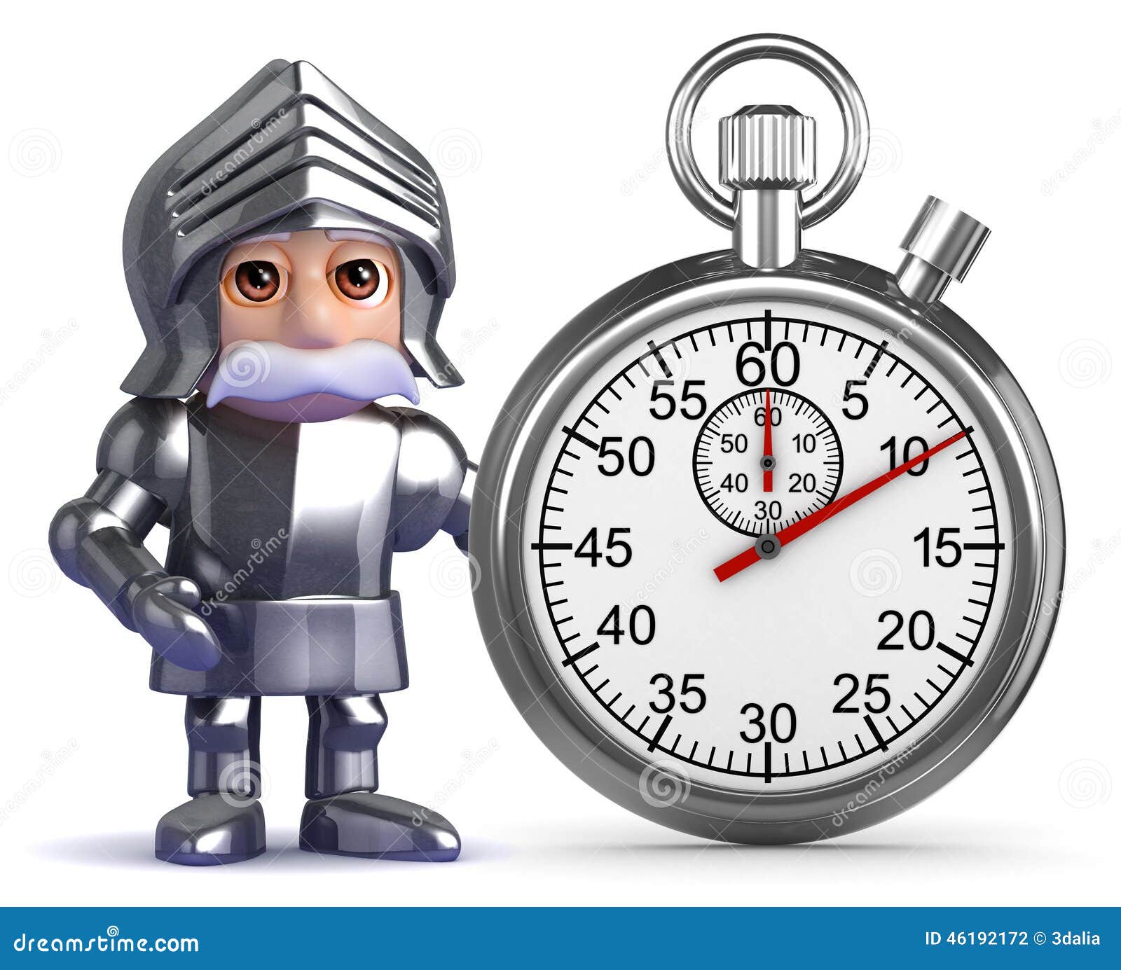 3d Knight times the event stock illustration. Illustration of clock ...