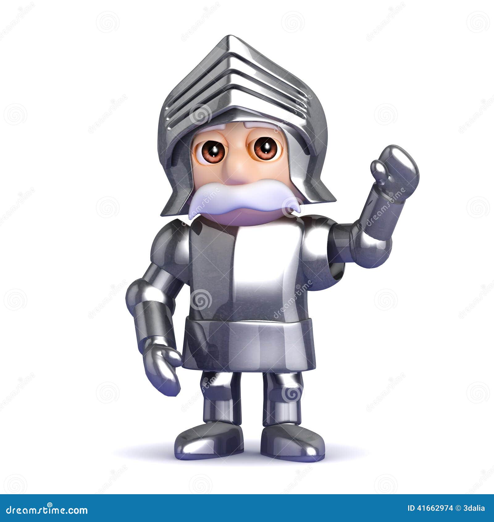 3d Knight waves hello stock illustration. Illustration of metal - 41662974