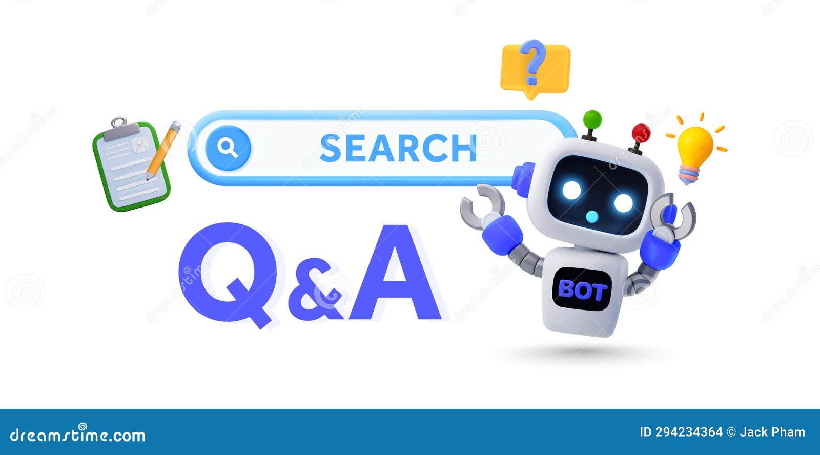 3d Knowledge Search, AI-powered Chat Bot, Question and Answer Banner ...