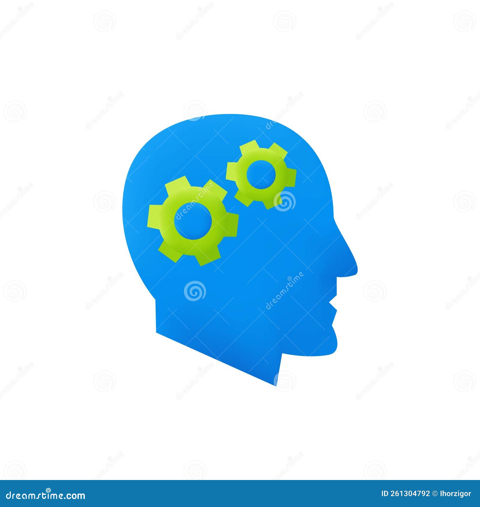 3d Knowledge Vector Icon. Concept for Brain and Head Stock Vector ...