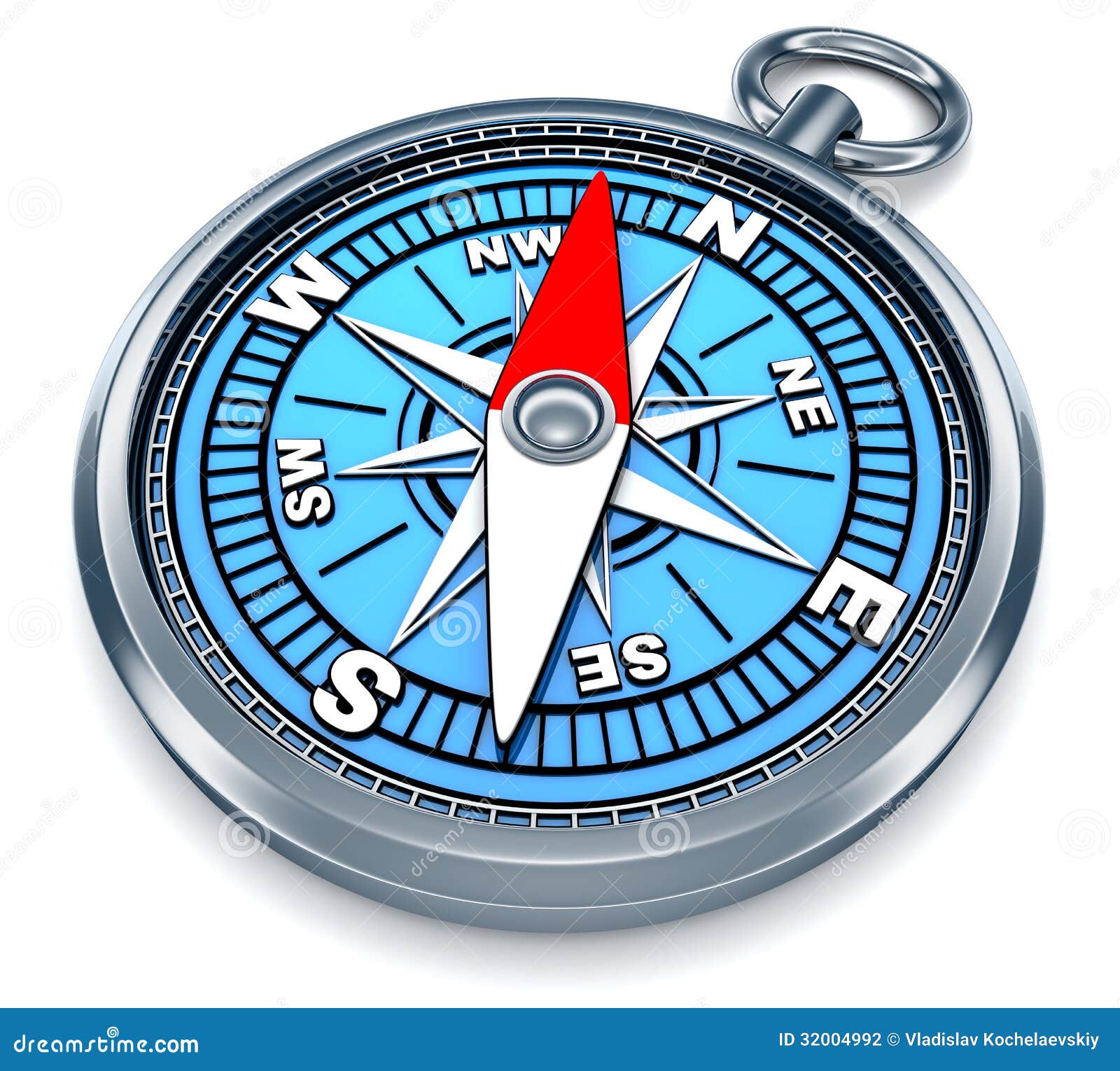 3d kompas stock illustratie. Illustration of oost, kompas - 32004992