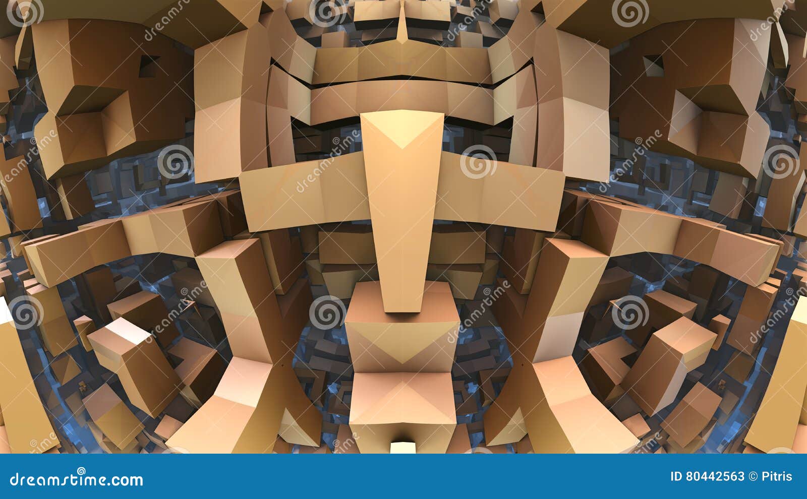 3D Labyrinth or Maze stock illustration. Illustration of detail - 80442563