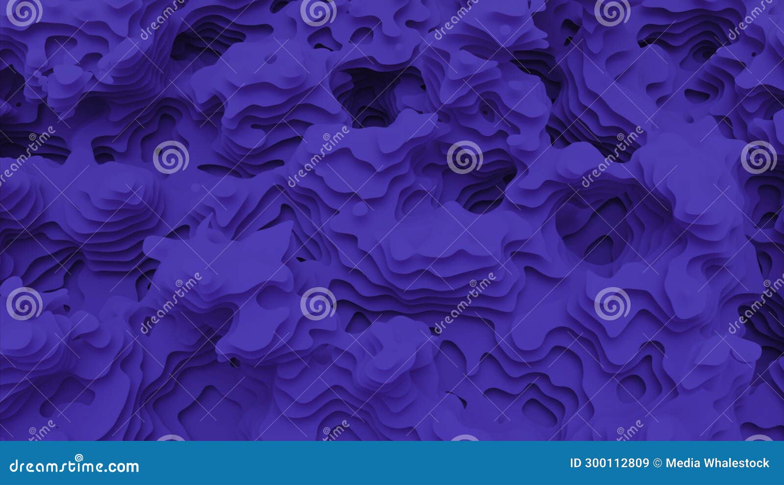 3D Landscape Layers. Design. Animation of Moving Layers of Topographic ...