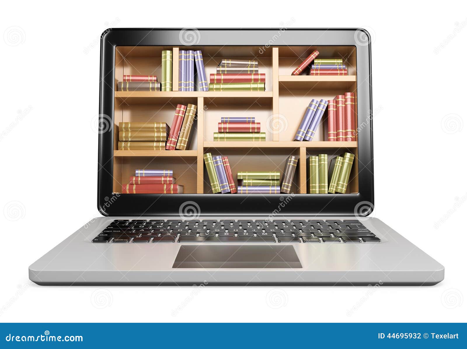 Digital Library Icon From E-learning Collection. Simple Line Element ...