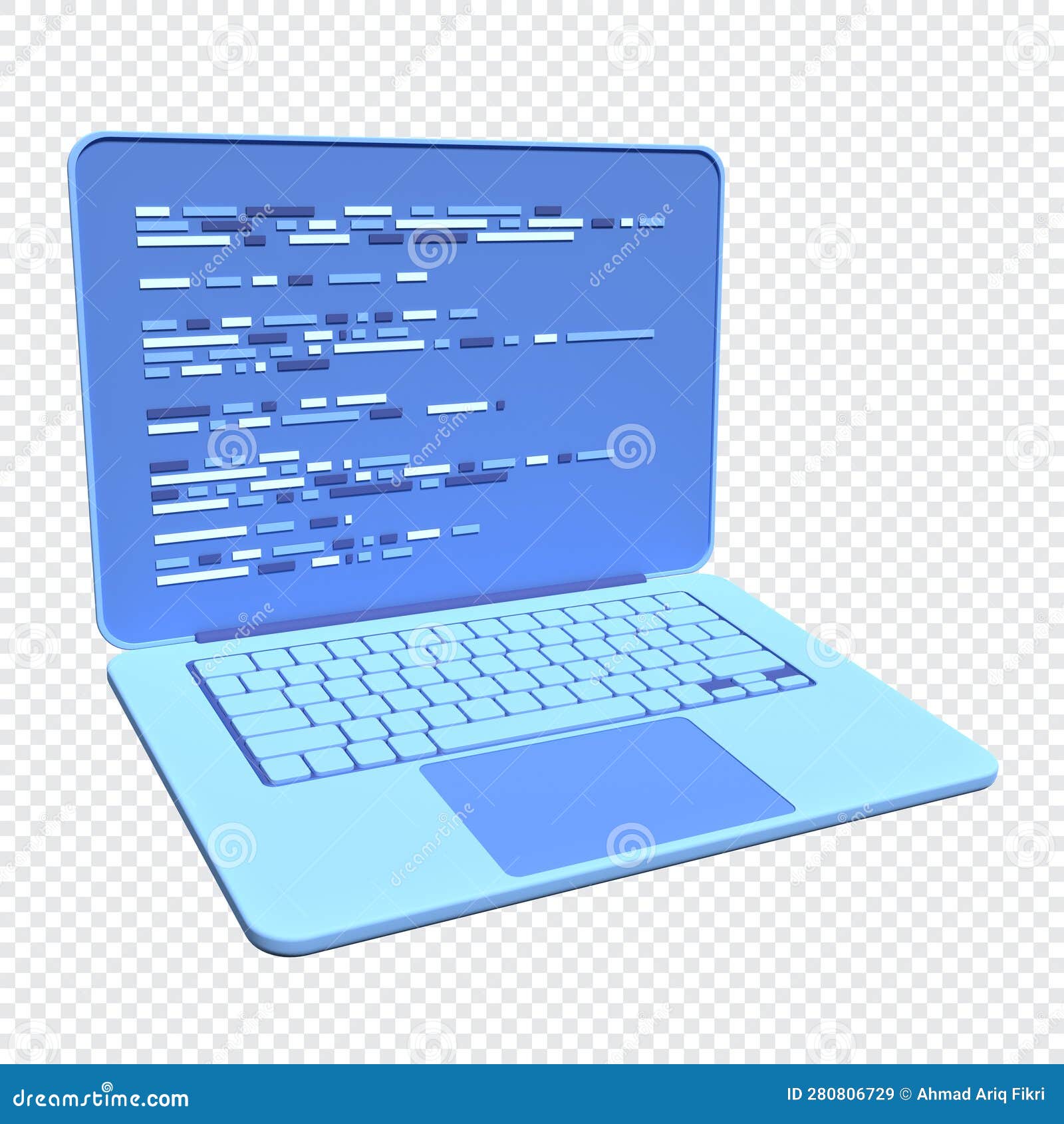 3d Laptop And Program Code Development Web Coding Concept Coding Screen 3d Rendering 3d
