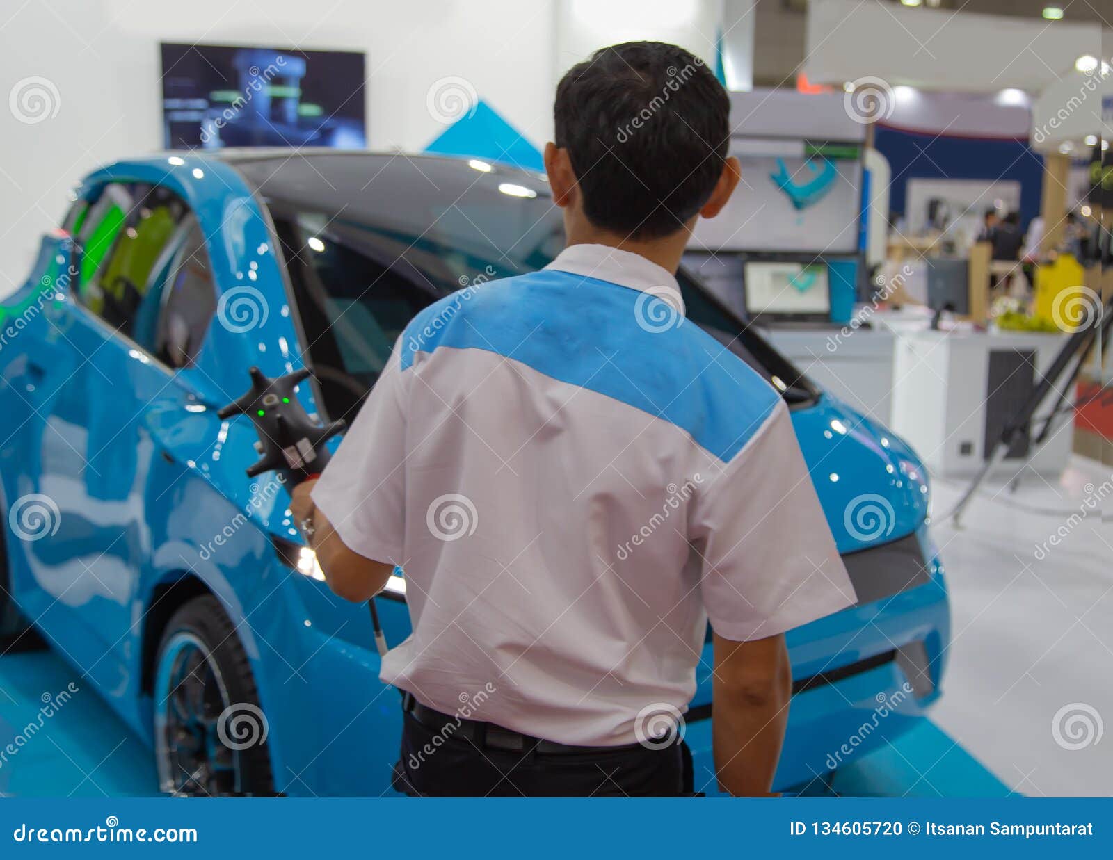 3D Laser Scanner for Car Assembly Factory Editorial Image - Image of ...