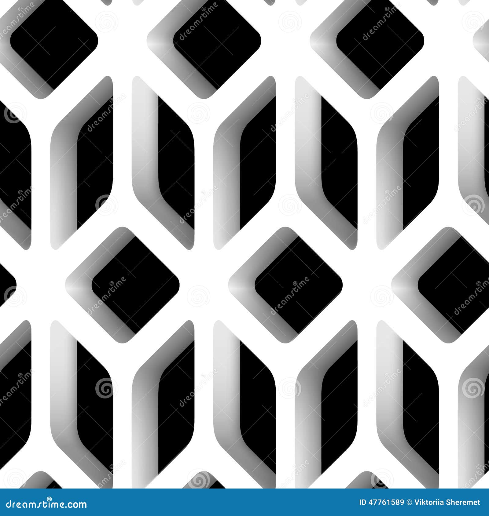 3d Lattice Vector Seamless Pattern Stock Vector Illustration Of Grate