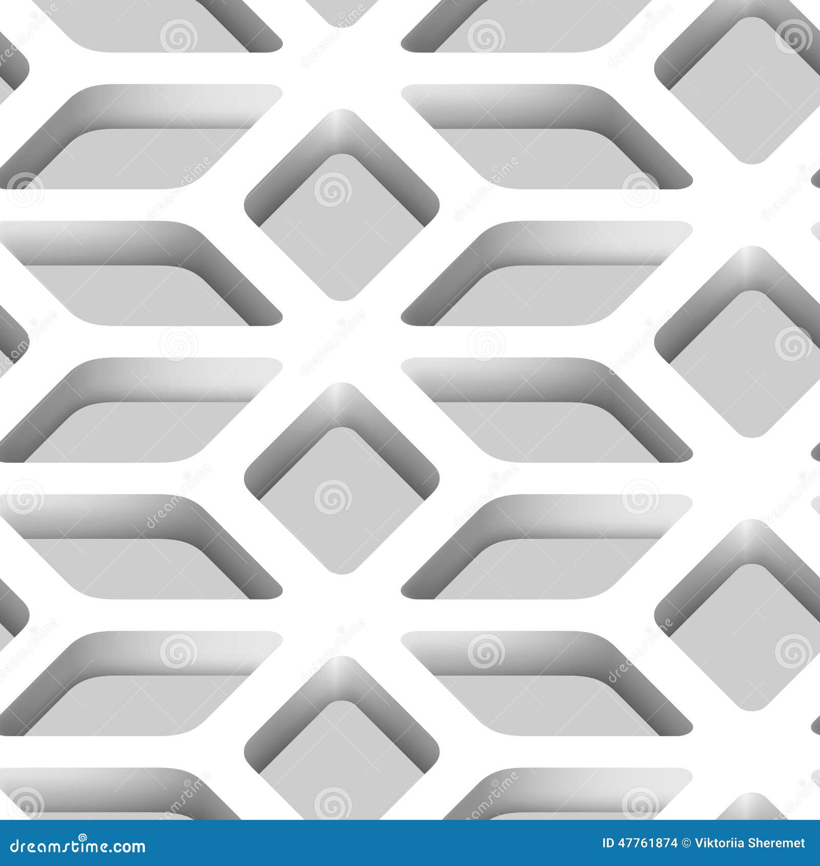 3D Lattice Vector Seamless Pattern Stock Vector - Illustration of ...