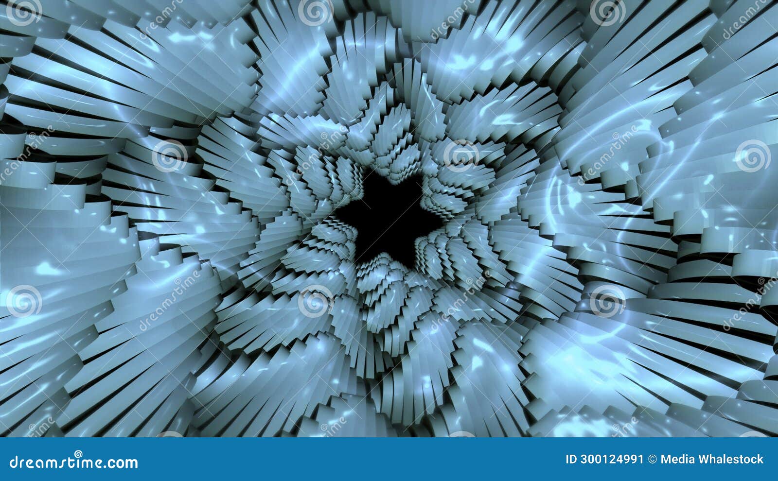 3D Layers Move in Shape of Star. Motion. Layers Move in Spiral with ...