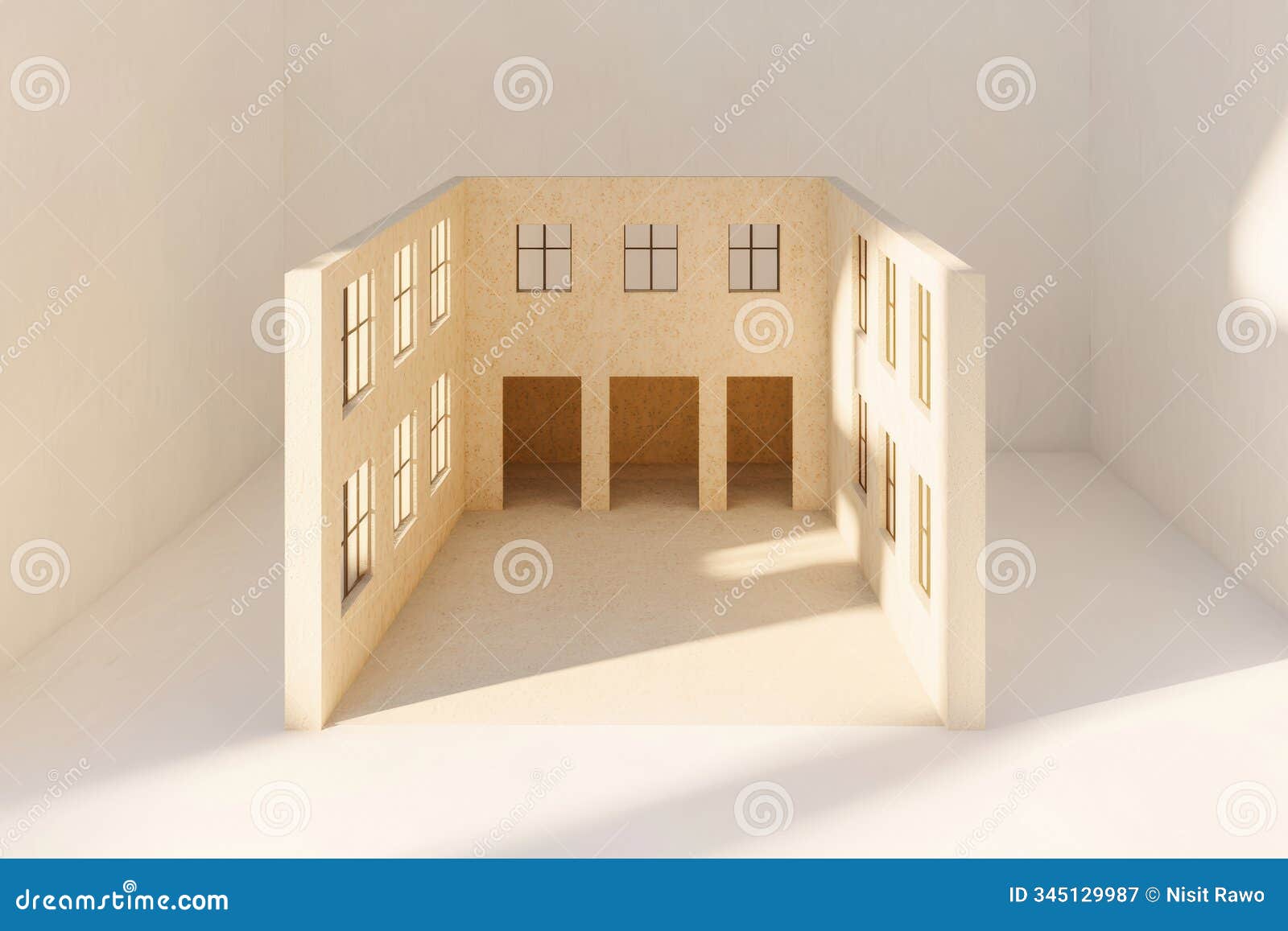 3D Layout of Warehouse Storage Zones Stock Image - Image of storage ...