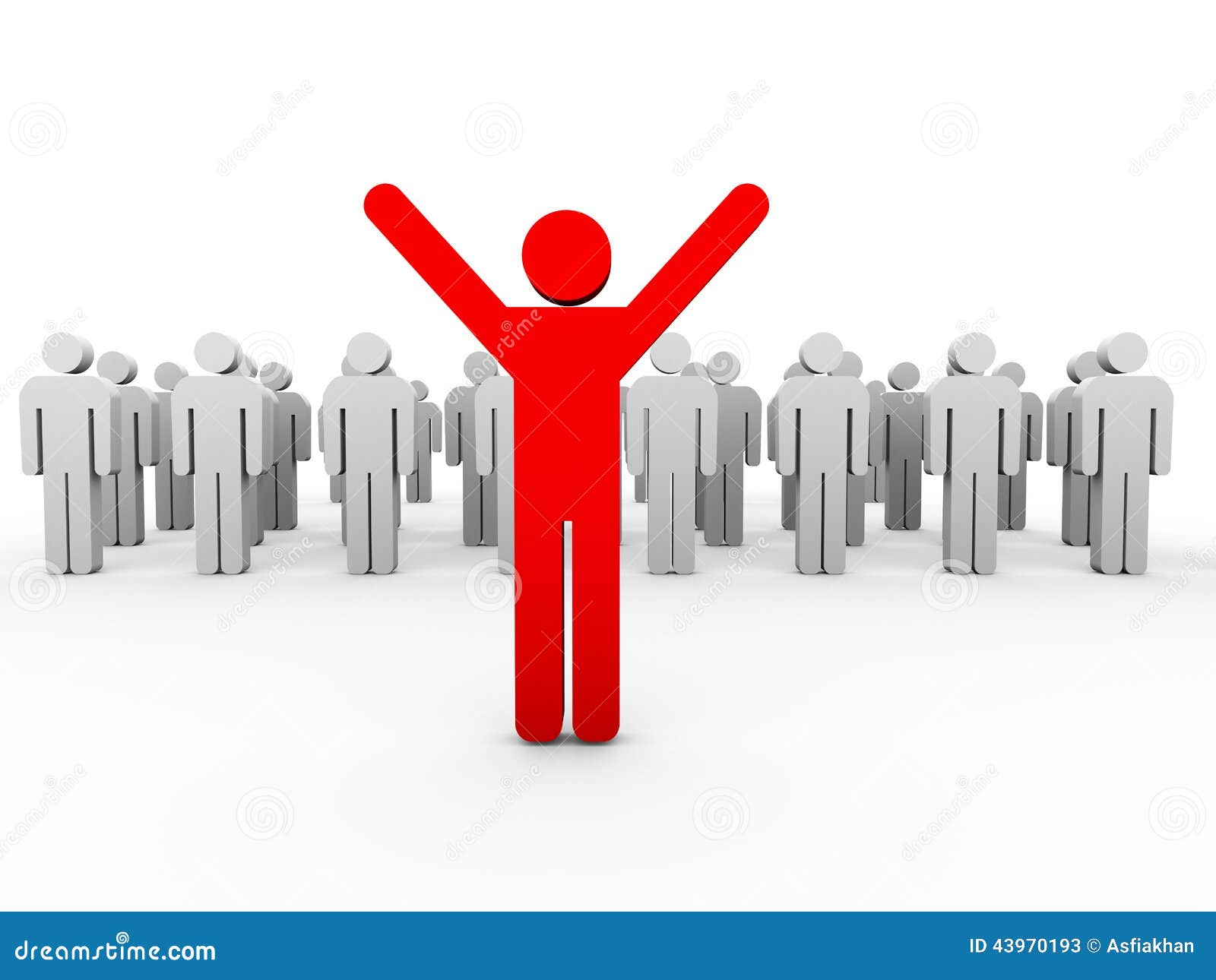 3d leadership concept stock illustration. Illustration of distinguish ...