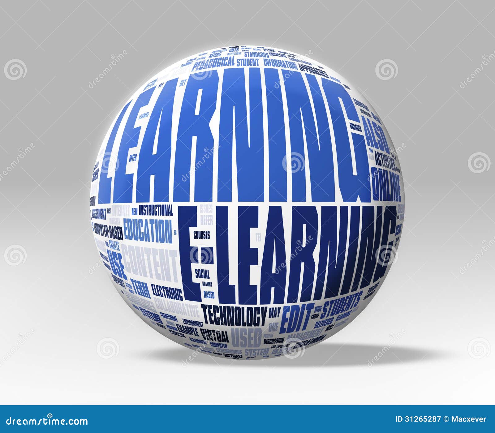 3D Learning Globe stock illustration. Illustration of connection - 31265287
