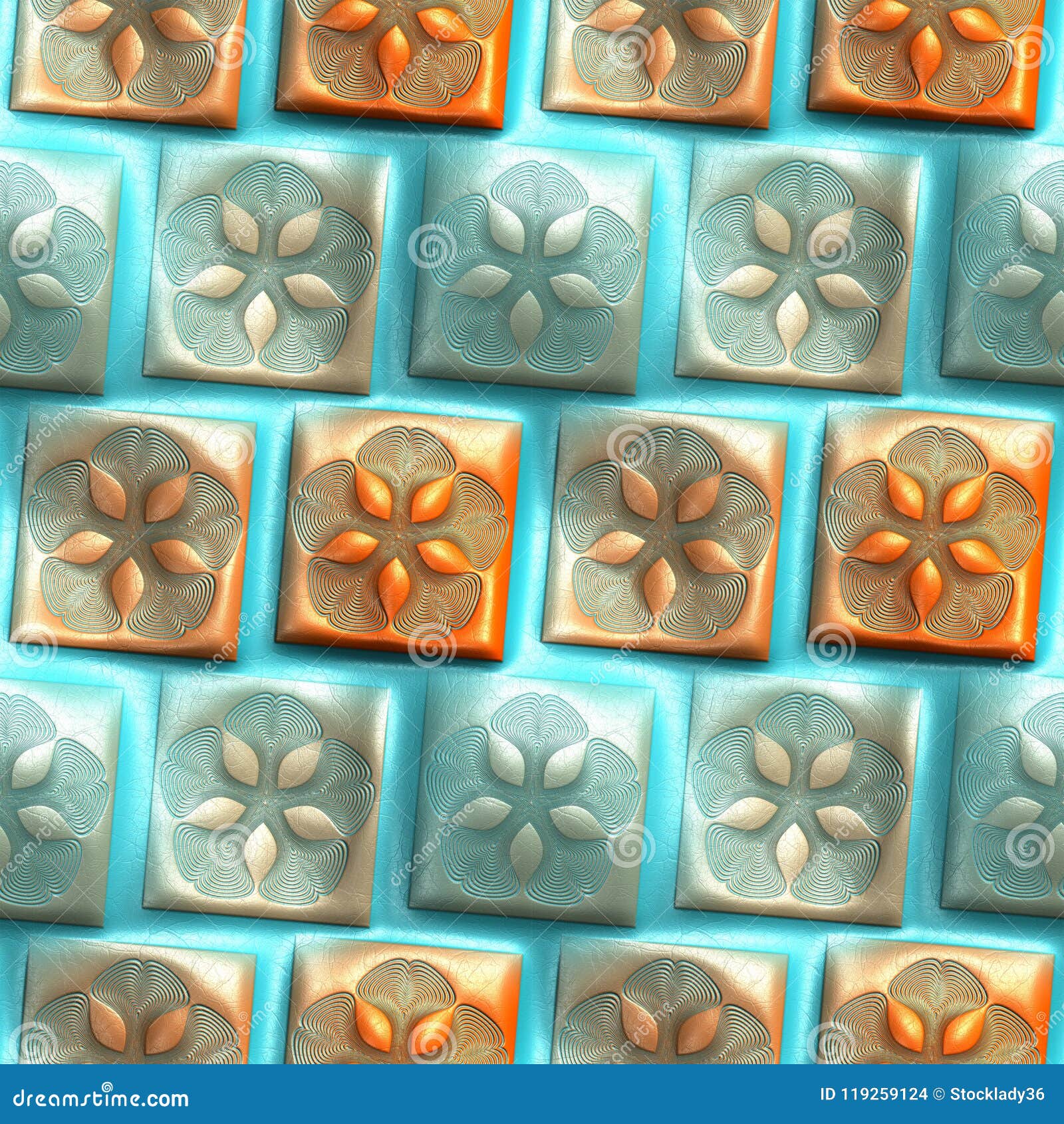 3D Leather Seamless Background Tile Stock Illustration - Illustration ...