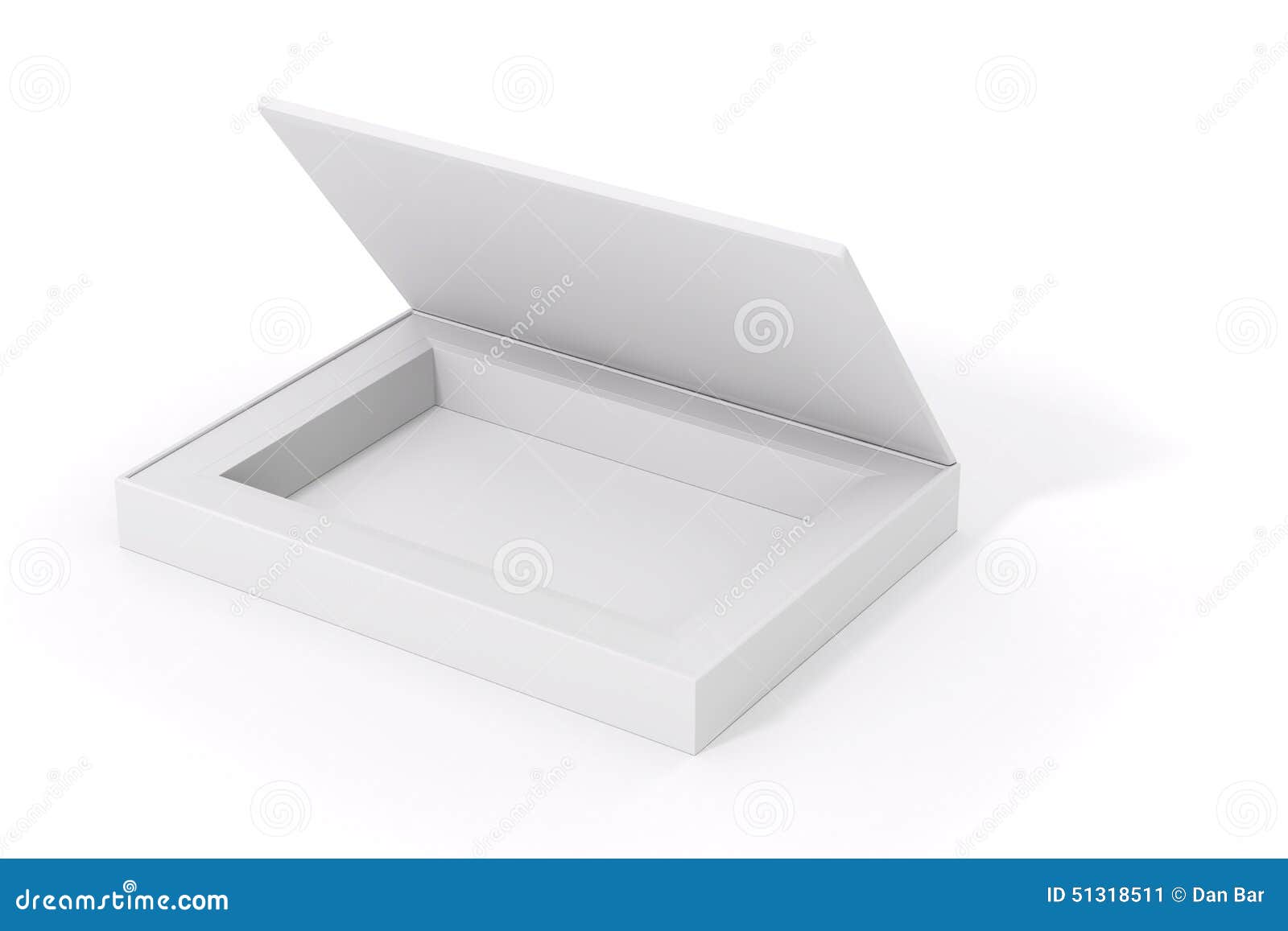 3d Lege Doos Van Het Productpakket Stock Illustratie - Illustration of ...