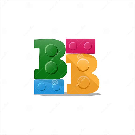 3D lego letter B stock vector. Illustration of document - 326946833