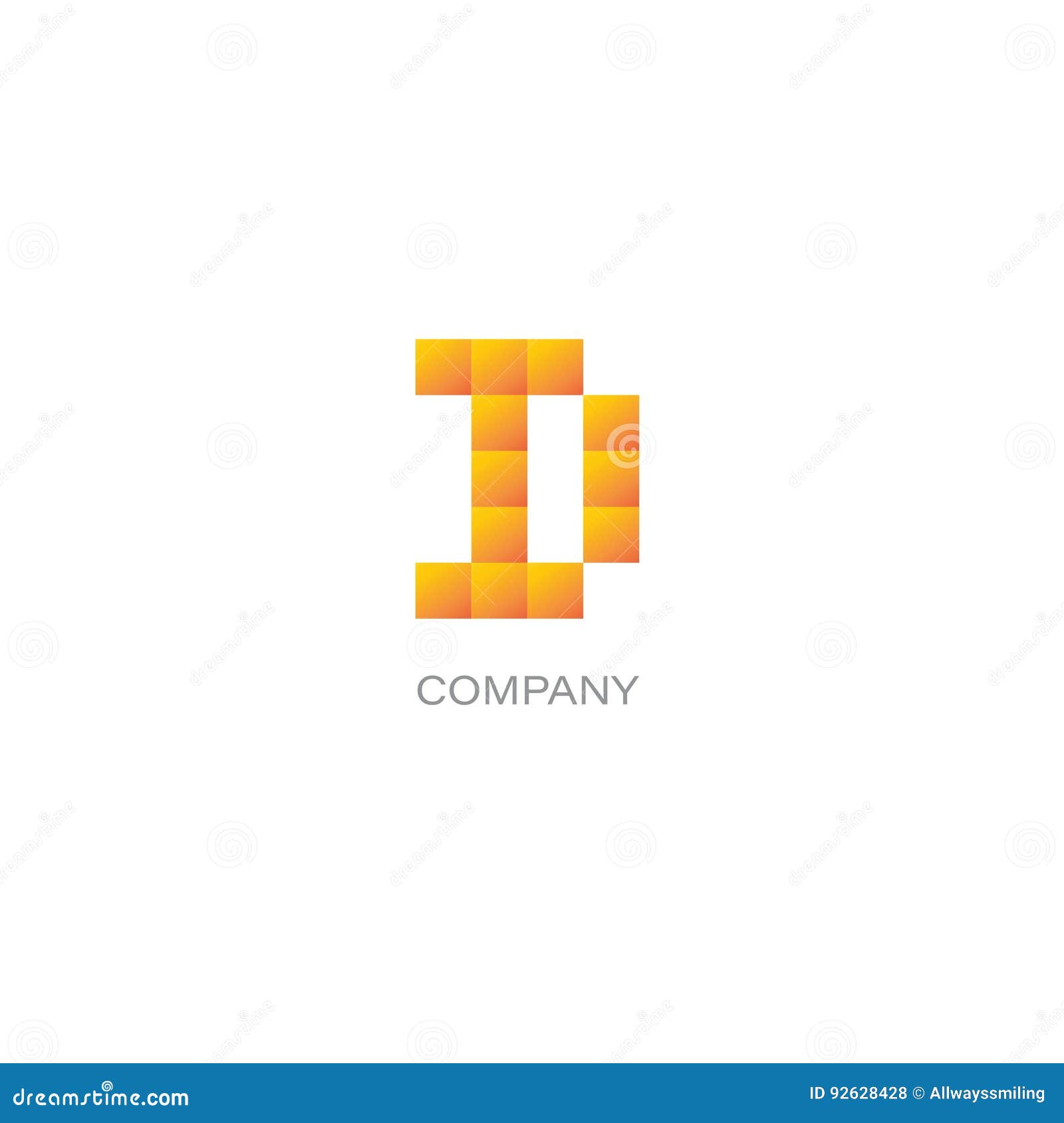 D letter company Logo stock vector. Illustration of agency - 92628428