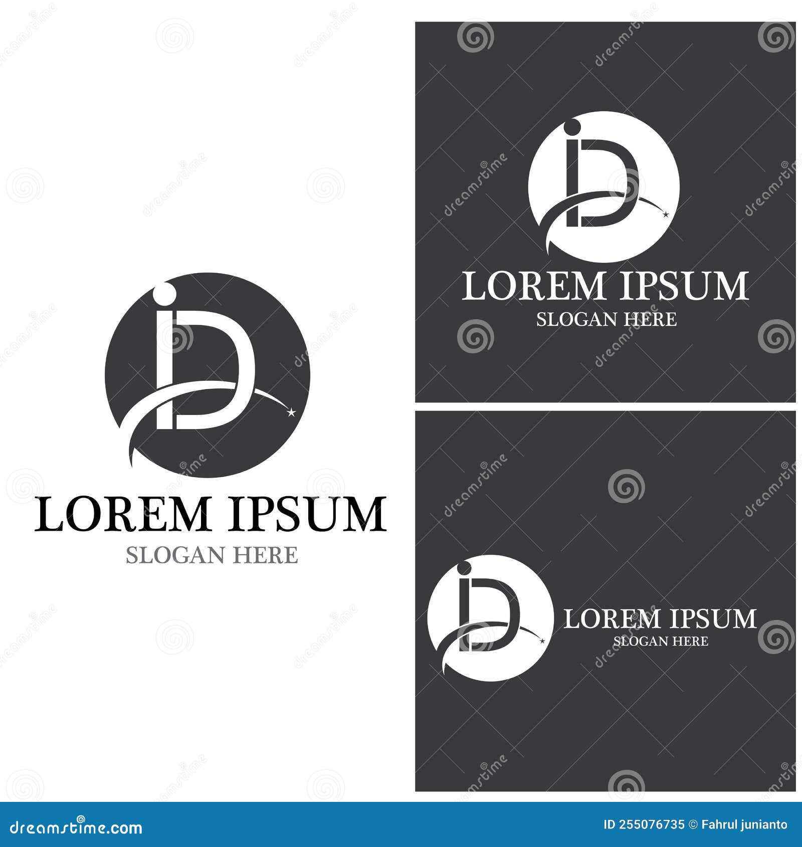 D Letter Icon and Symbol Vector Stock Illustration - Illustration of ...