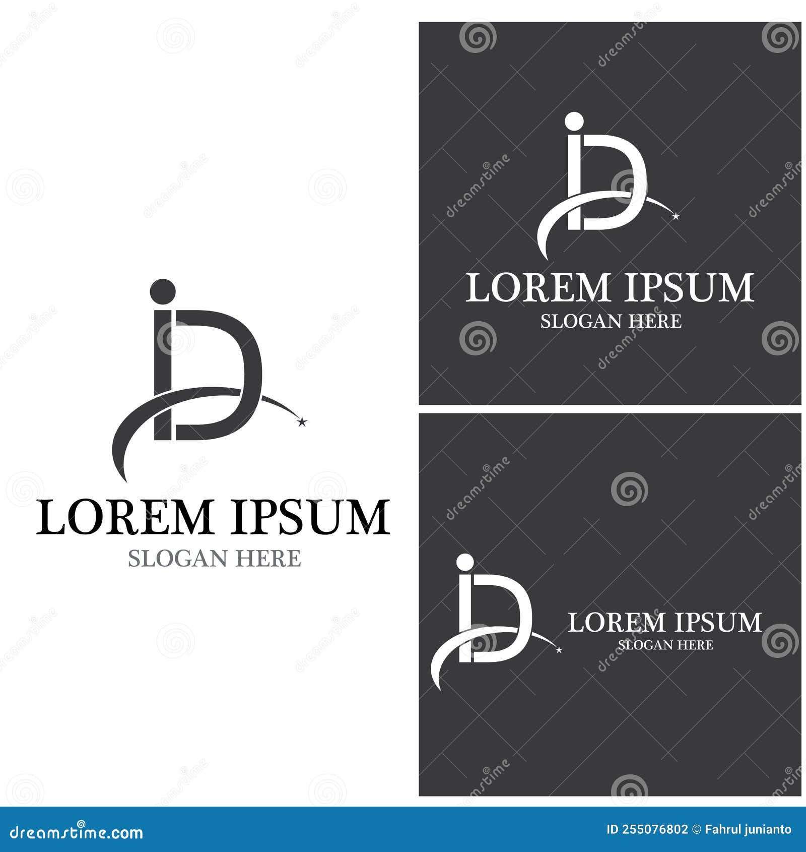 D Letter Icon and Symbol Vector Stock Illustration - Illustration of ...