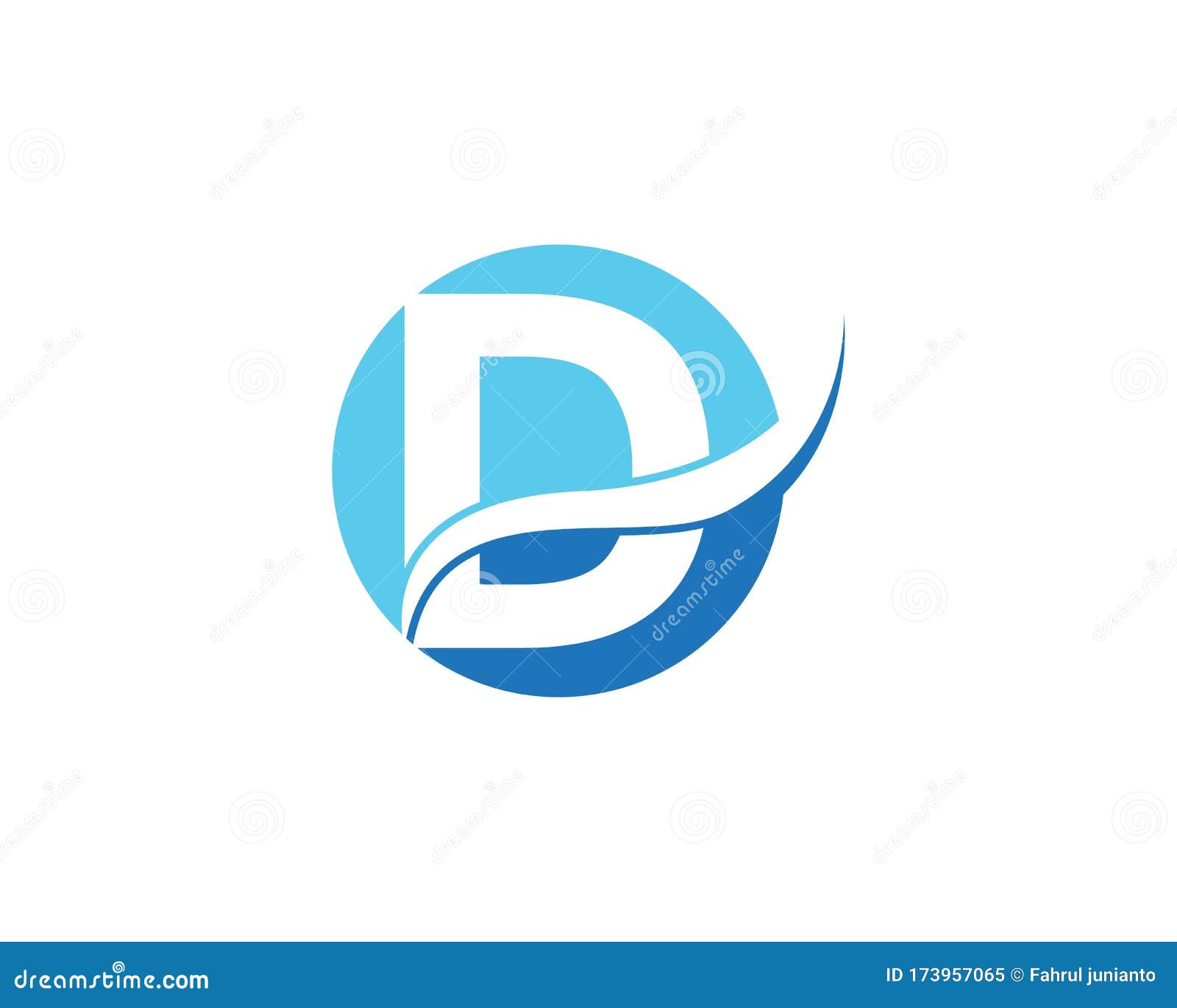 D Letter Icon and Symbol Vector Template Stock Illustration ...