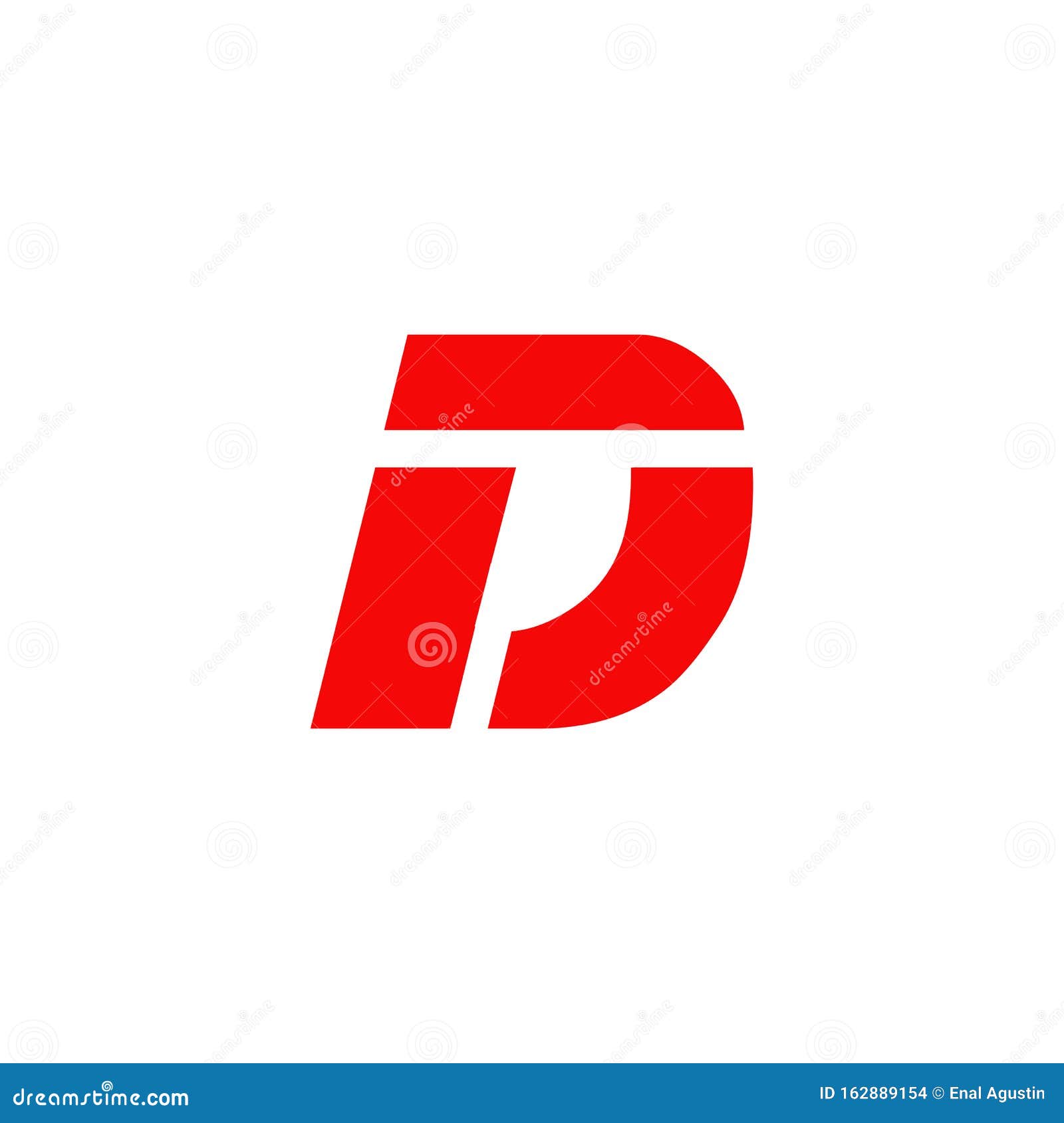 D Letter Initial Logo Design Vector Template Stock Vector ...