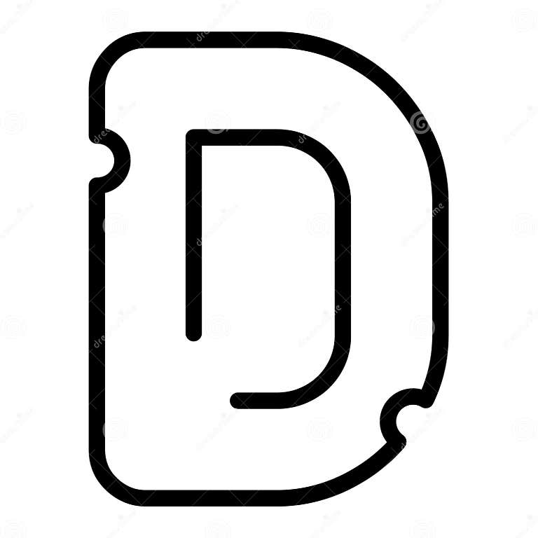 D Letter Typeface, Vector Mice Cheese Uppercase Font. Stock Vector ...