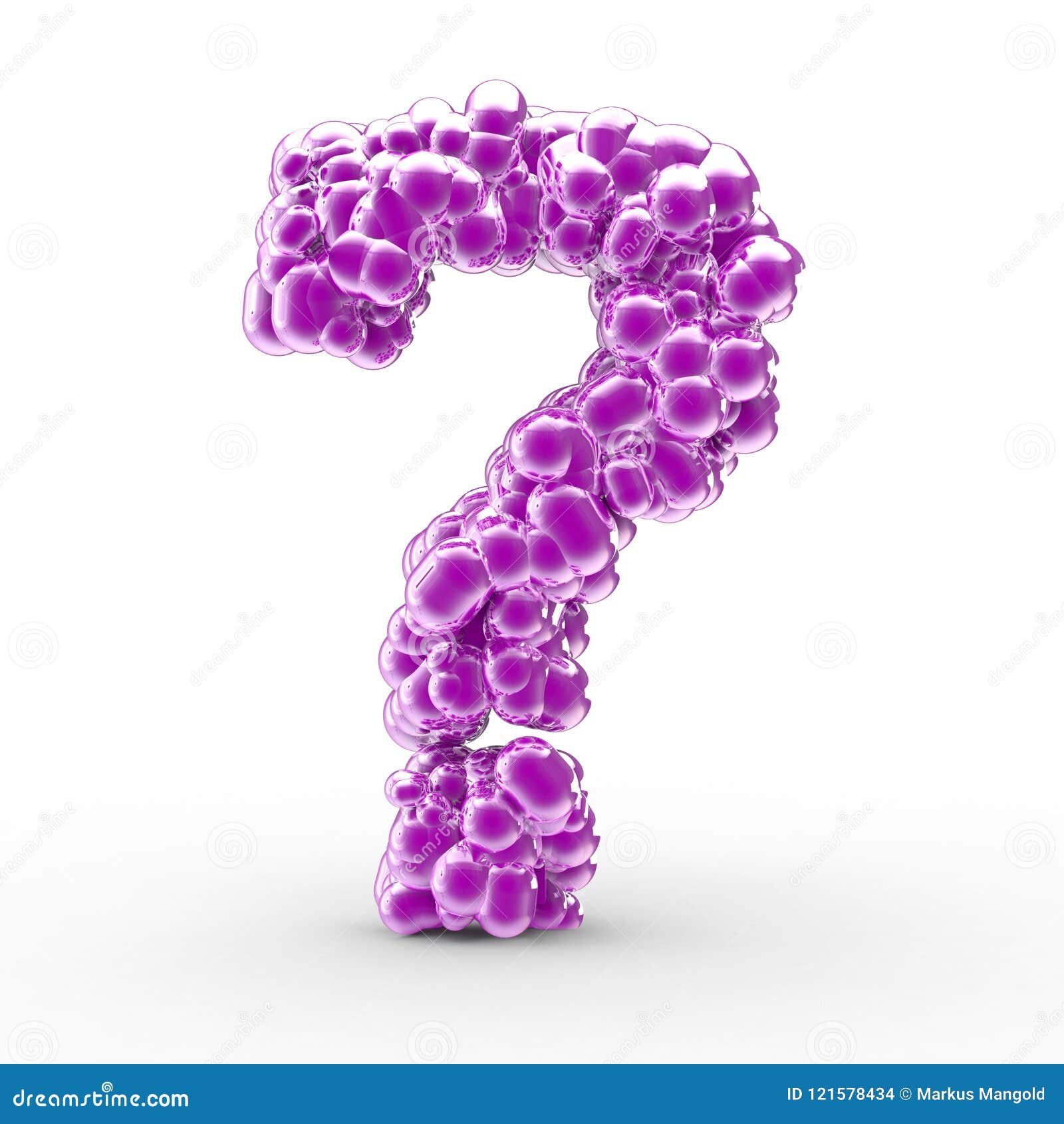 3D Letter Questionmark with Abstract Biological Texture Stock ...