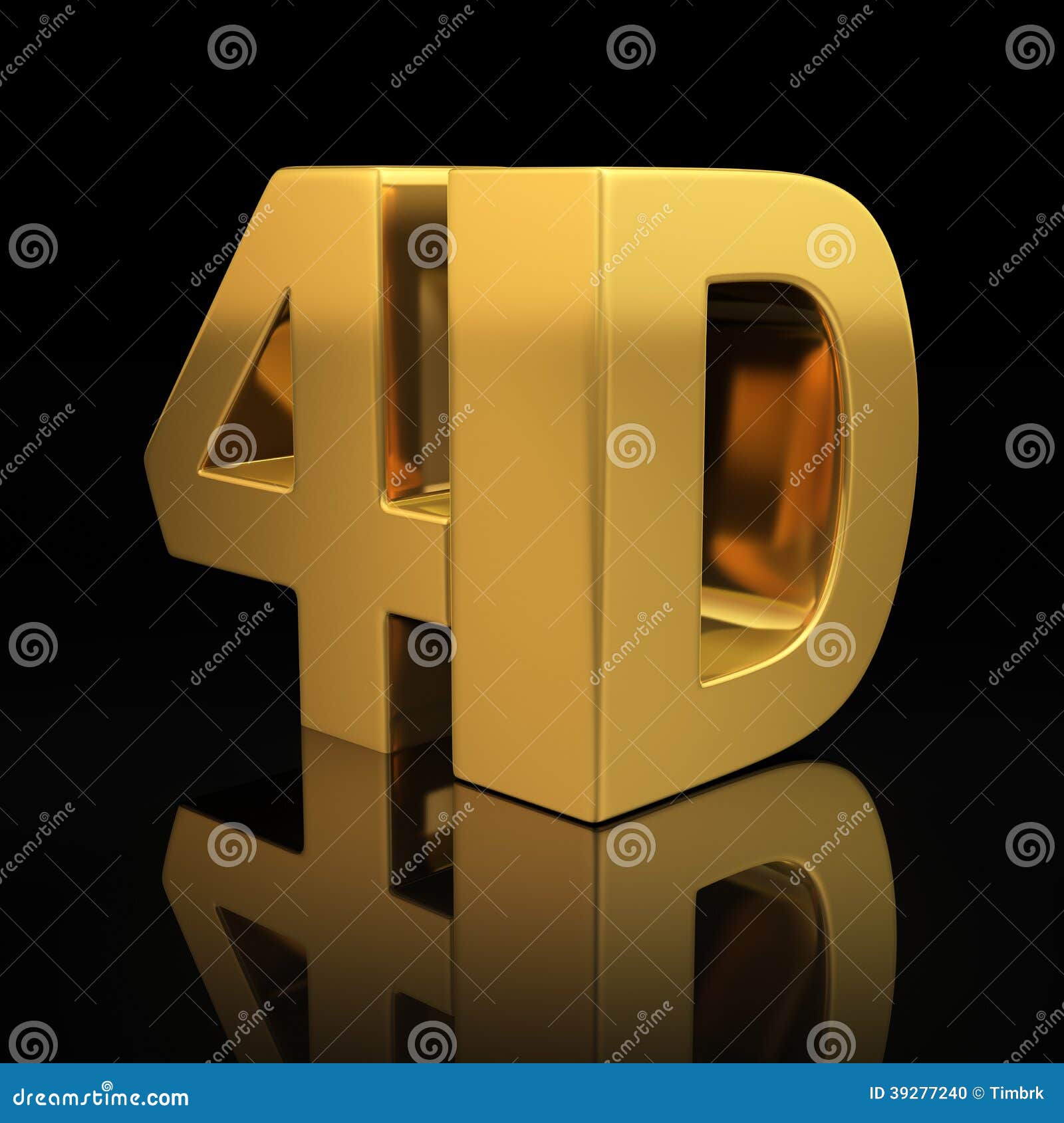 4D letters stock illustration. Illustration of emblem - 39277240