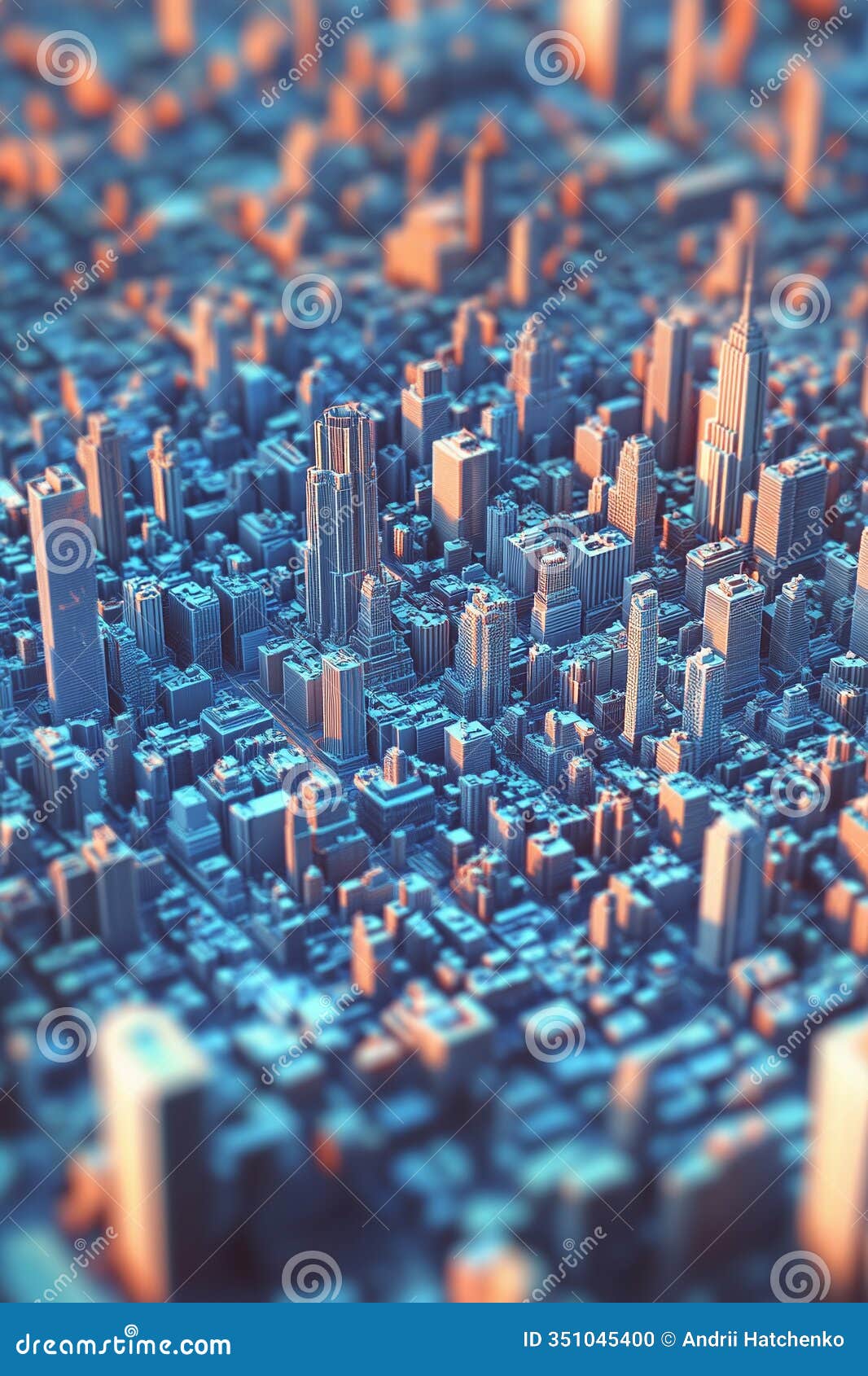 3D LiDAR GIS Map of Densely Populated City with Buildings and ...
