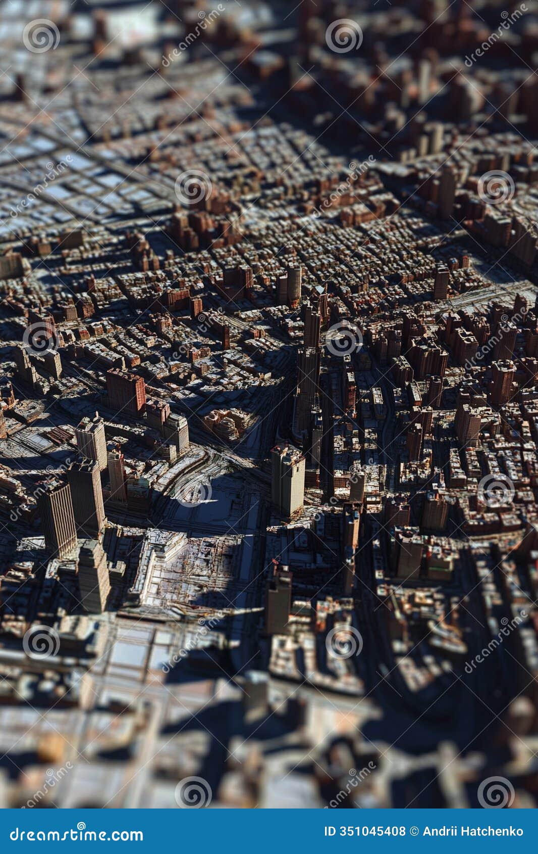4D LiDAR GIS Map of Densely Populated City with Buildings and ...