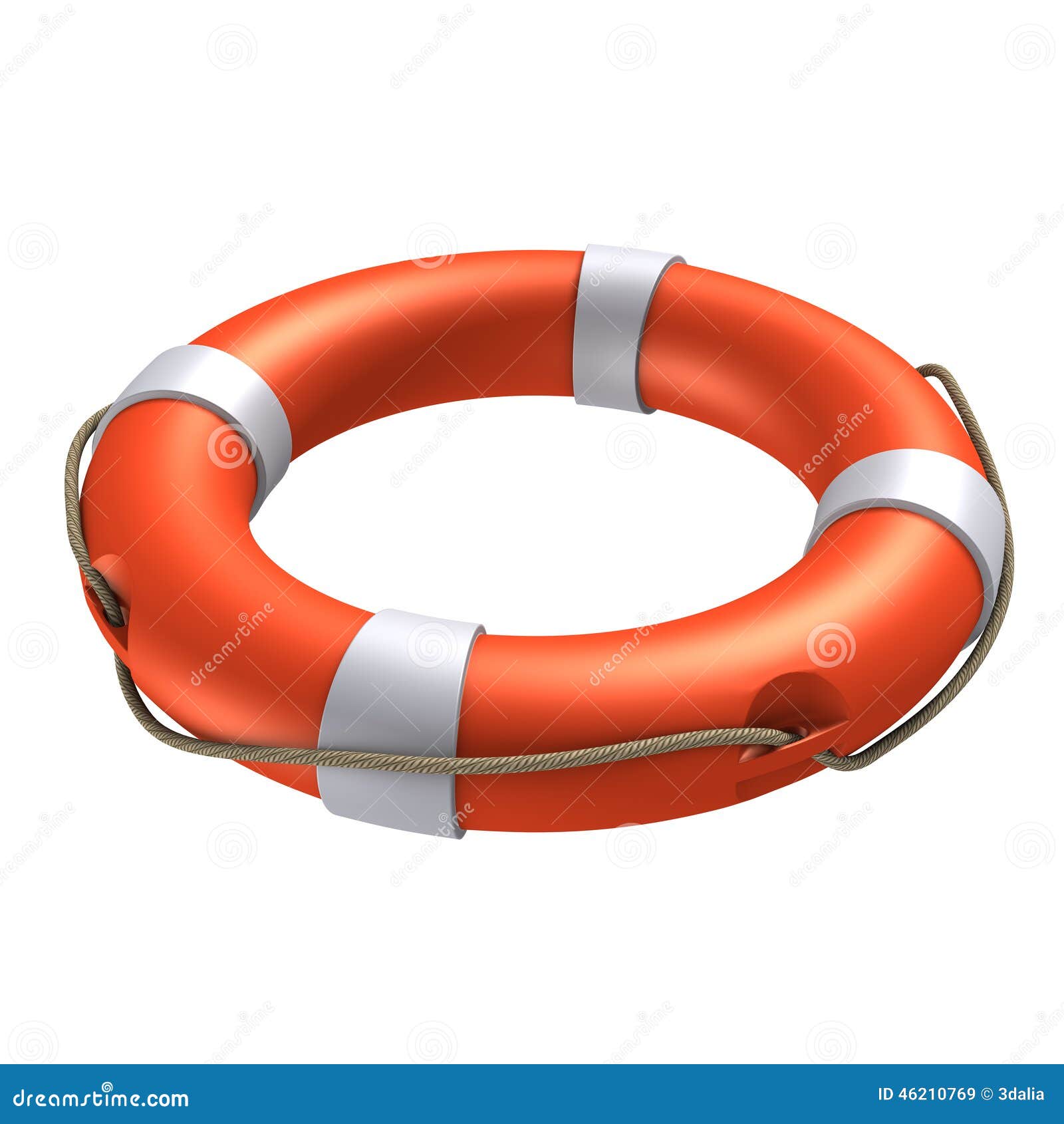 3d Life ring stock illustration. Illustration of save - 46210769