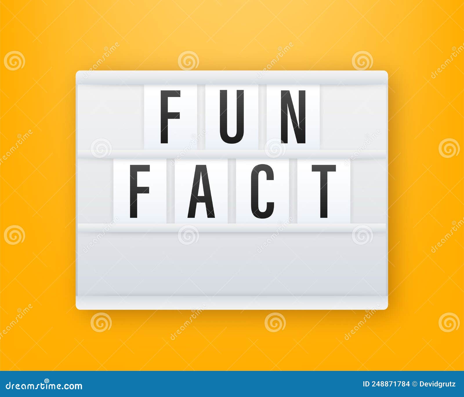 Fun Fact Vector Template Post With Idea Bulb Light Icon Sticker For ...