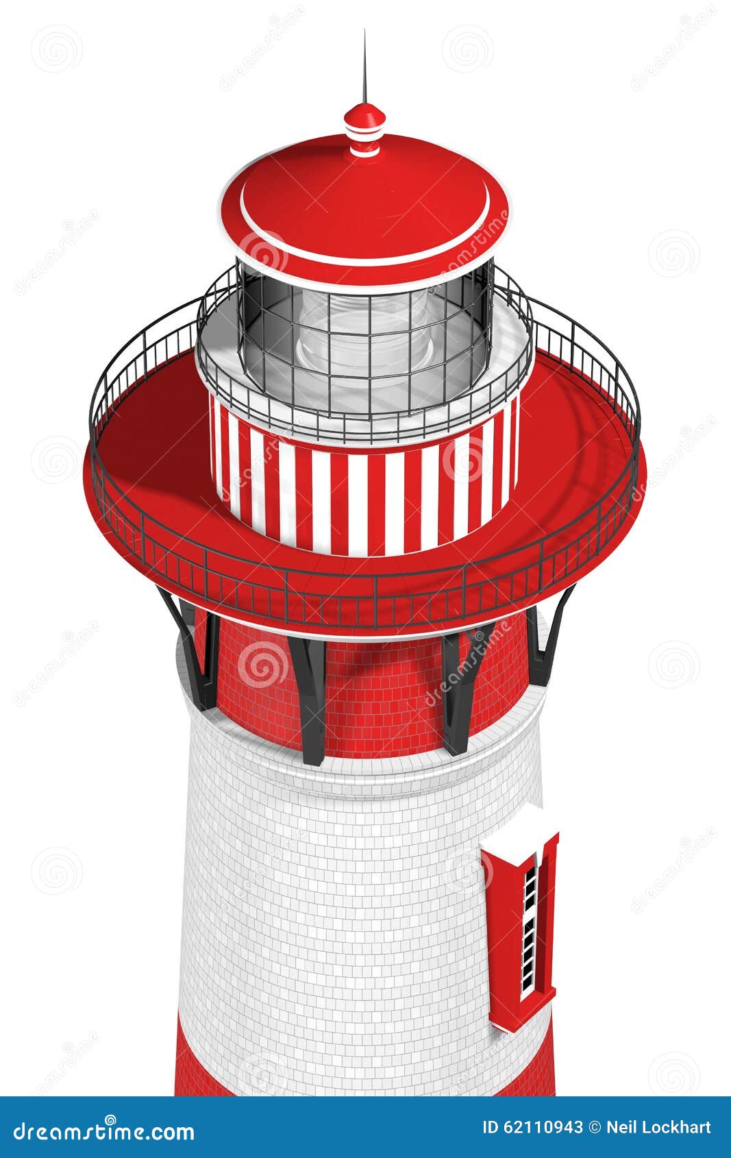 3D Lighthouse stock illustration. Illustration of polygonal - 62110943