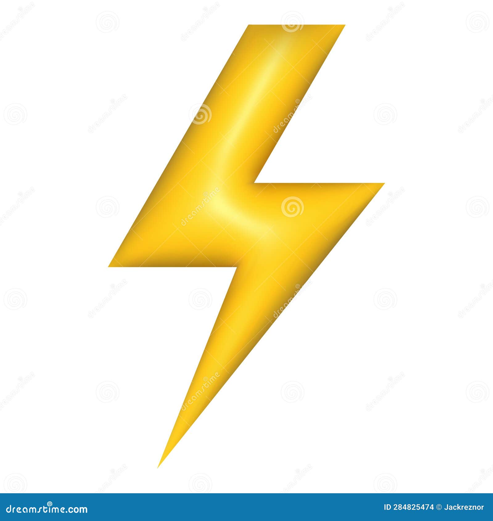 Vector 3d Lighting Bolt Isolated Stock Vector - Illustration of ...