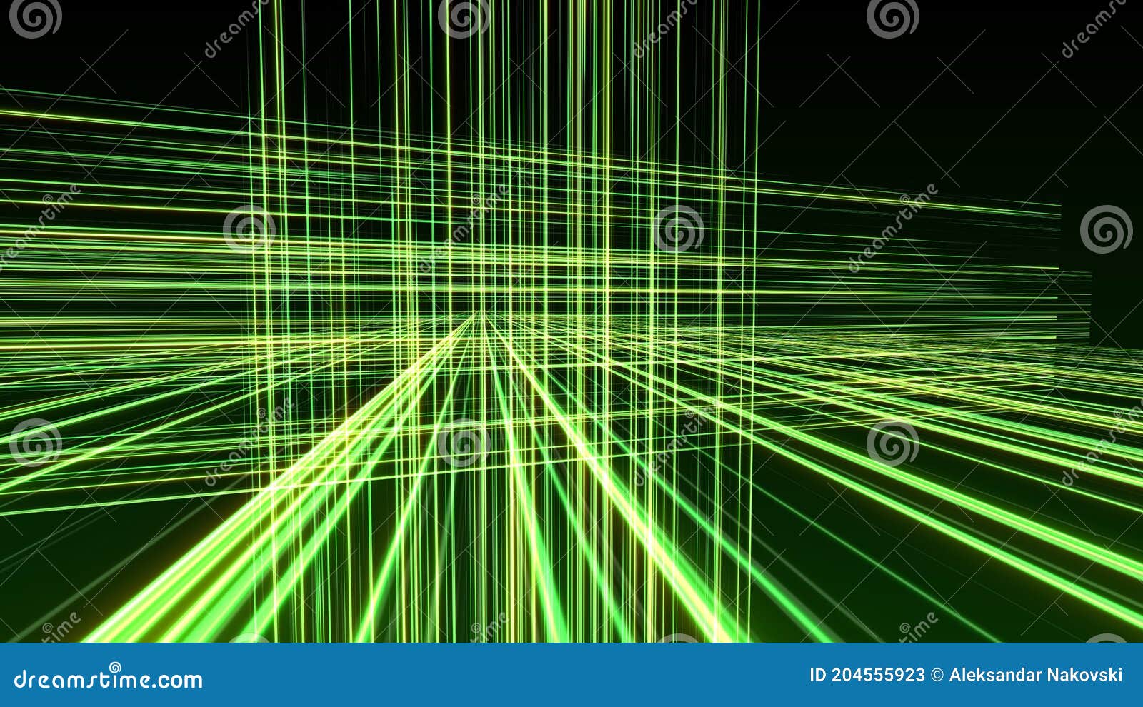 3d line neon cube in space stock illustration. Illustration of light ...