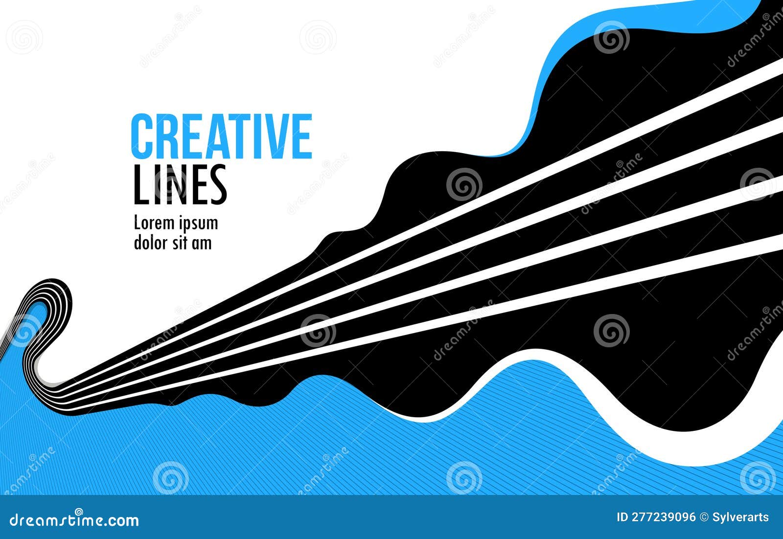 3D Lines in Motion Vector Abstract Background, Creative and Dimensional ...