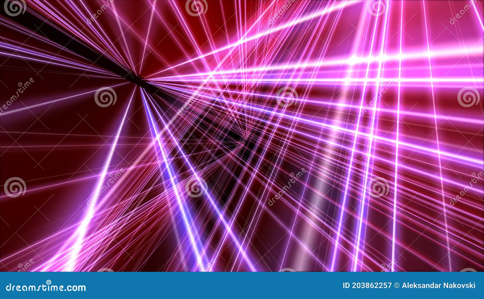 3d Lines Neon Background Abstract Stock Illustration - Illustration of ...