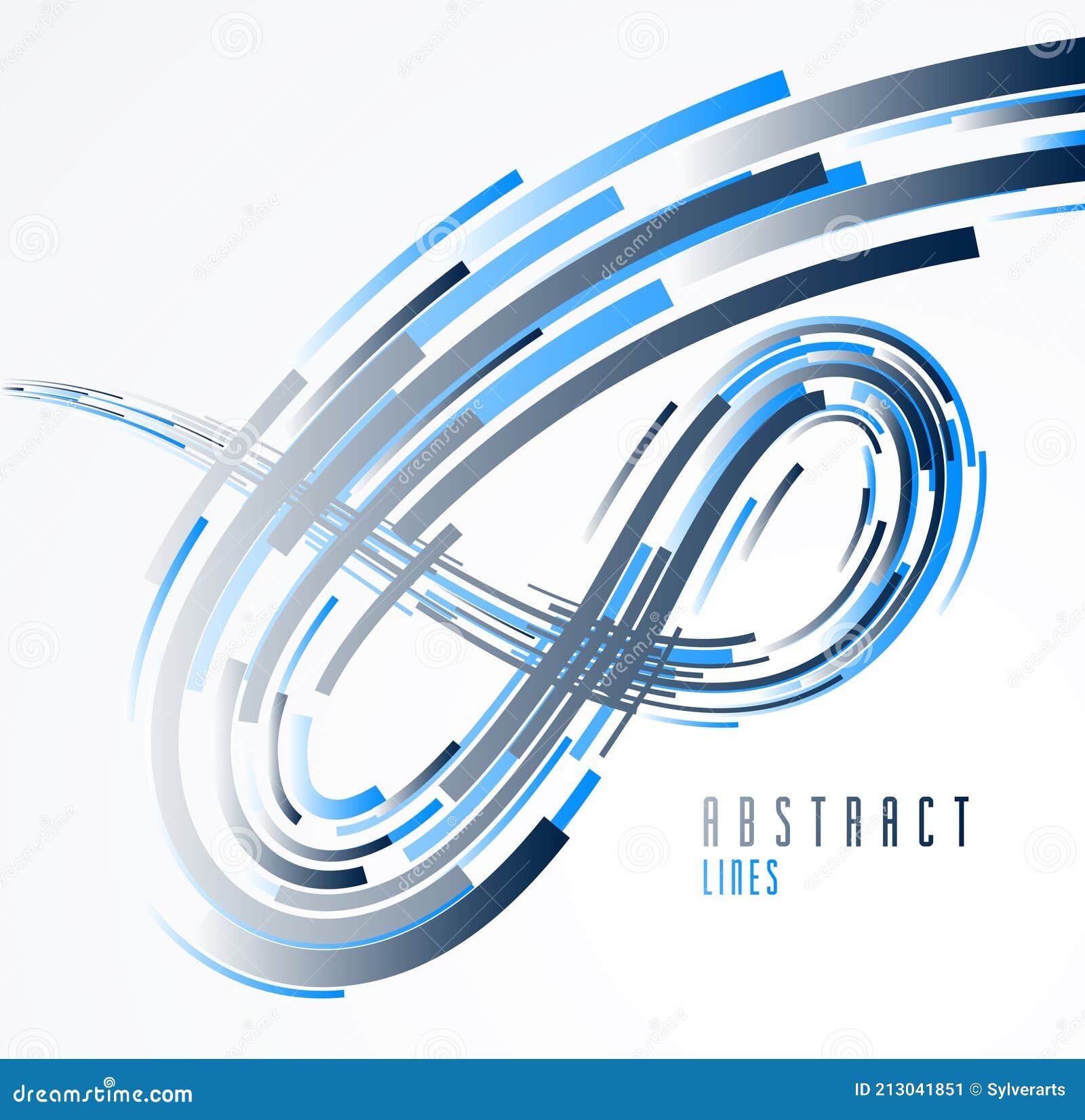 3D Lines Vector Scientific or Technical Abstract Background, Future ...
