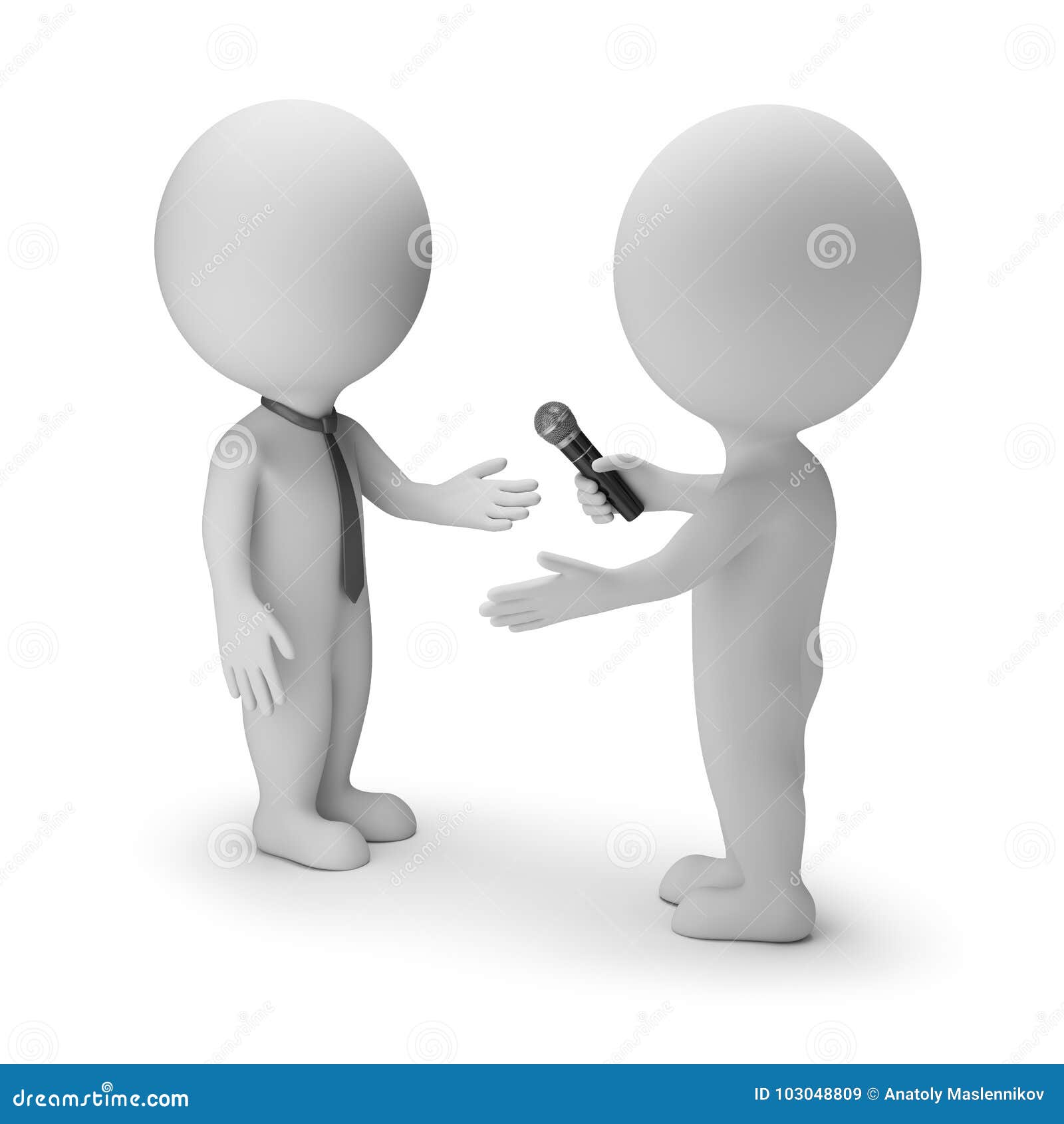 3d litet folk - intervju stock illustrationer. Illustration av karriär ...