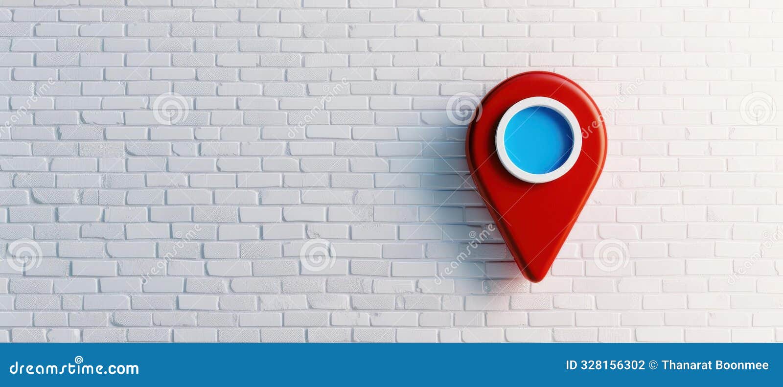 3D Location Flag Icon on White Backdrop, Highlighting the Importance of ...