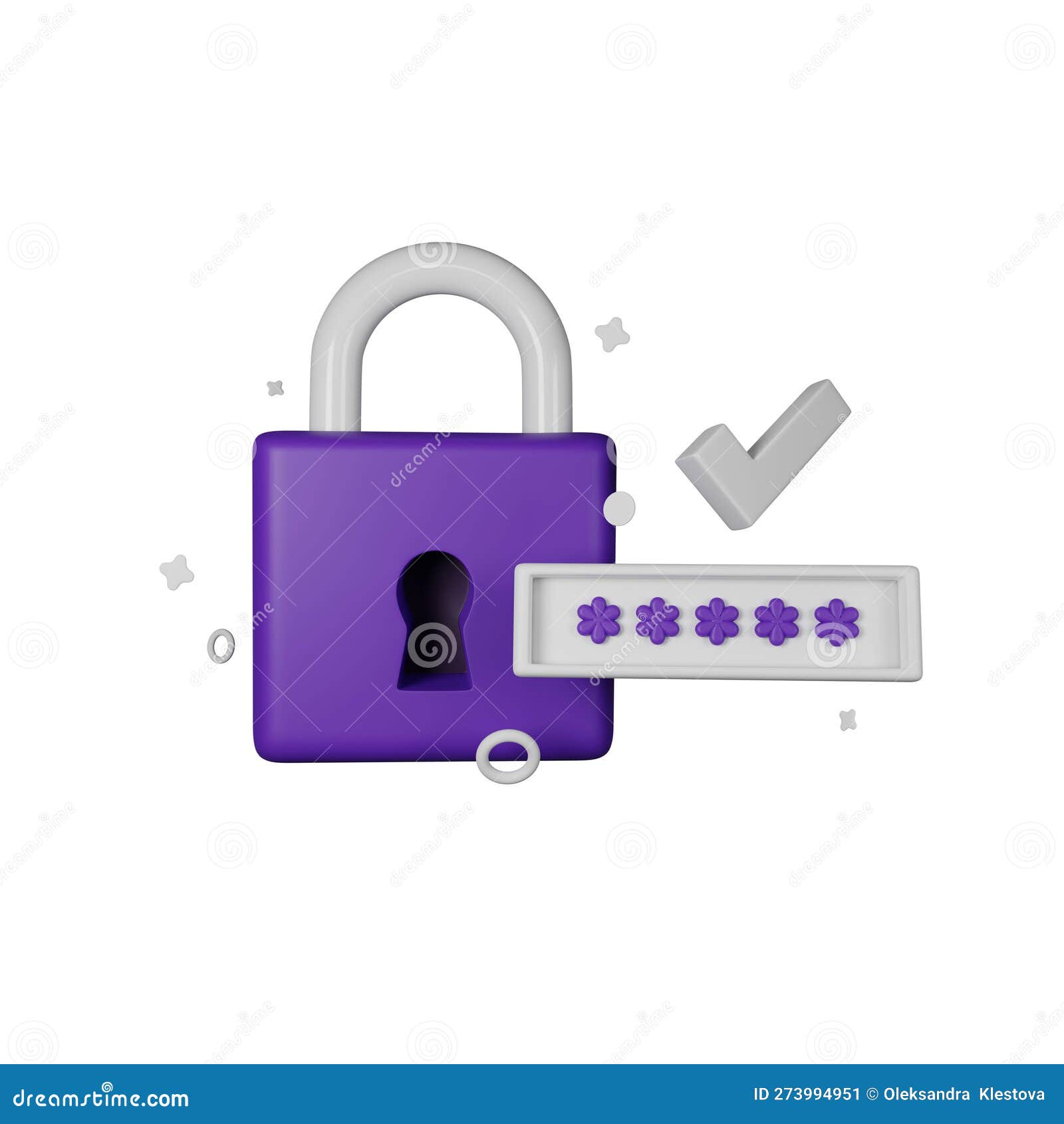 3D Lock Secure Icon, Password Authentication Render Concept, Secret ...