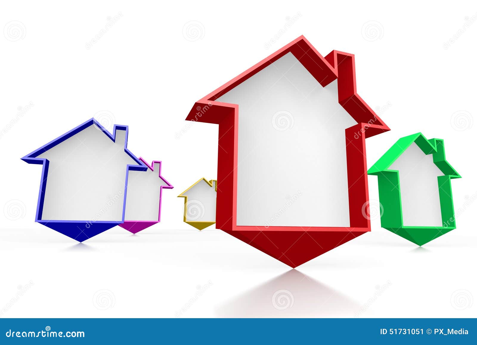 3D loge le symbole illustration stock. Illustration du hypothèque ...