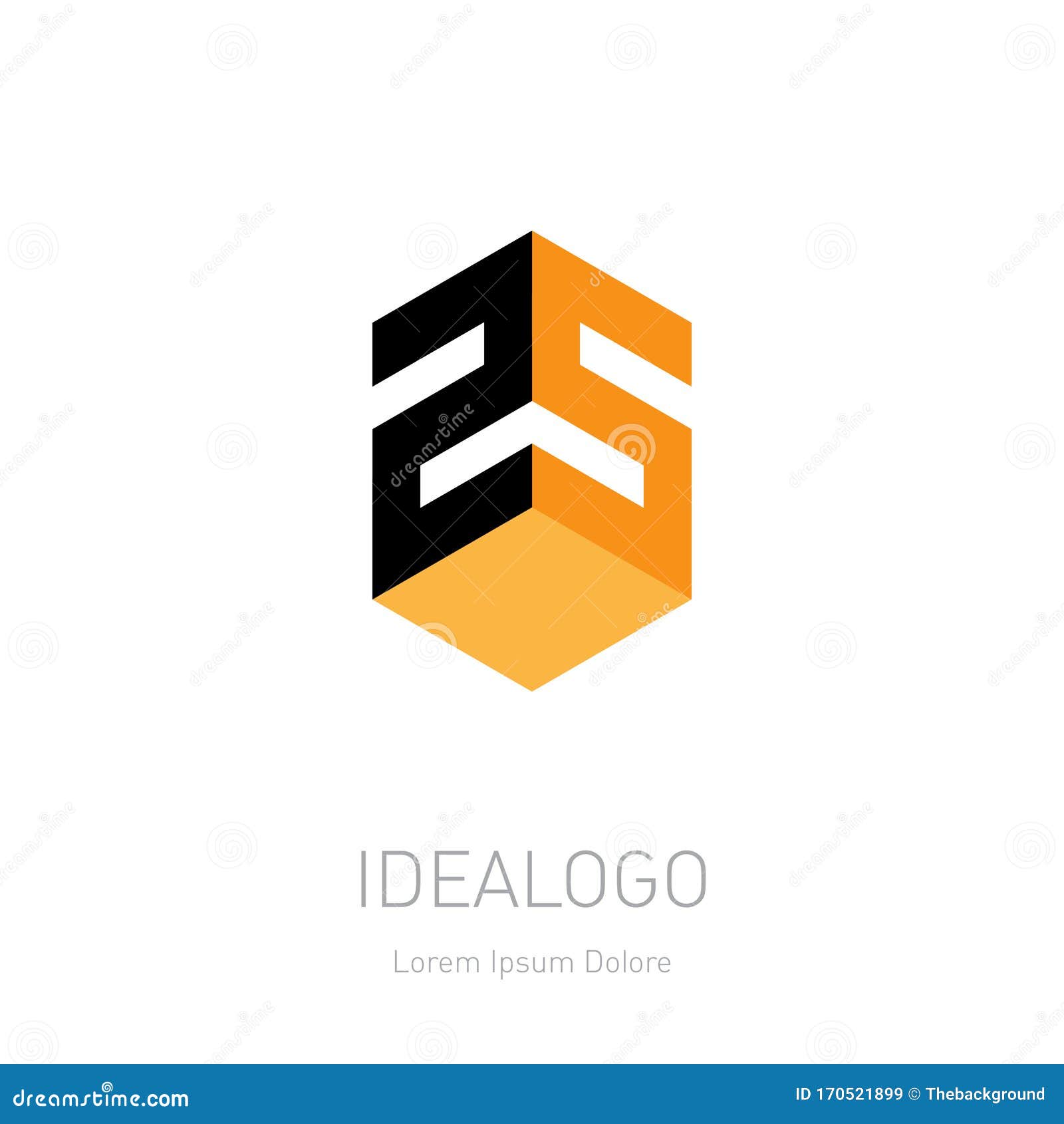 3d Logo of Anniversary or Monogram with Number 25. Vector Design ...