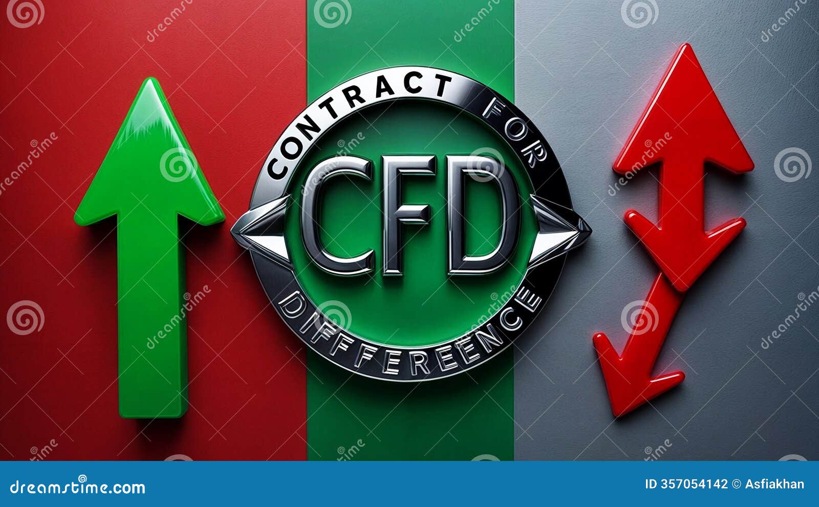 3d Logo for CFD Acronym Abbreviation for Word Text Contract for ...