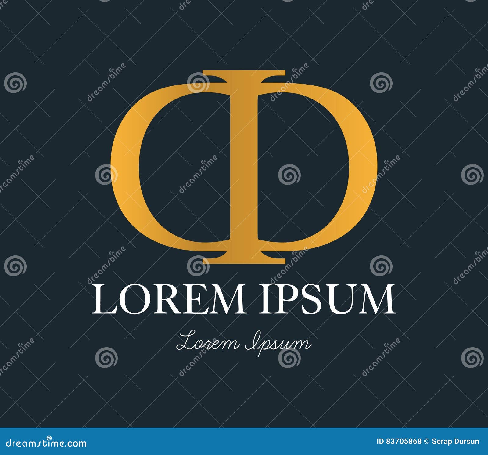 D Logo Concept Design stock illustration. Illustration of card - 83705868