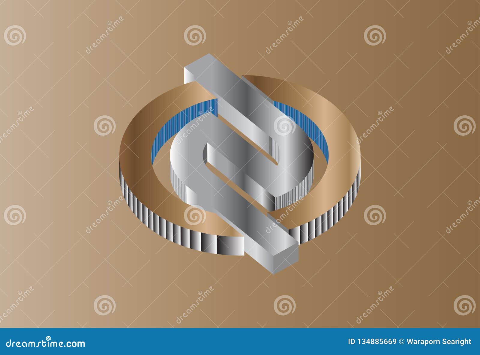 3D Logo Design for Business Logo Design Beautiful Stock Illustration ...
