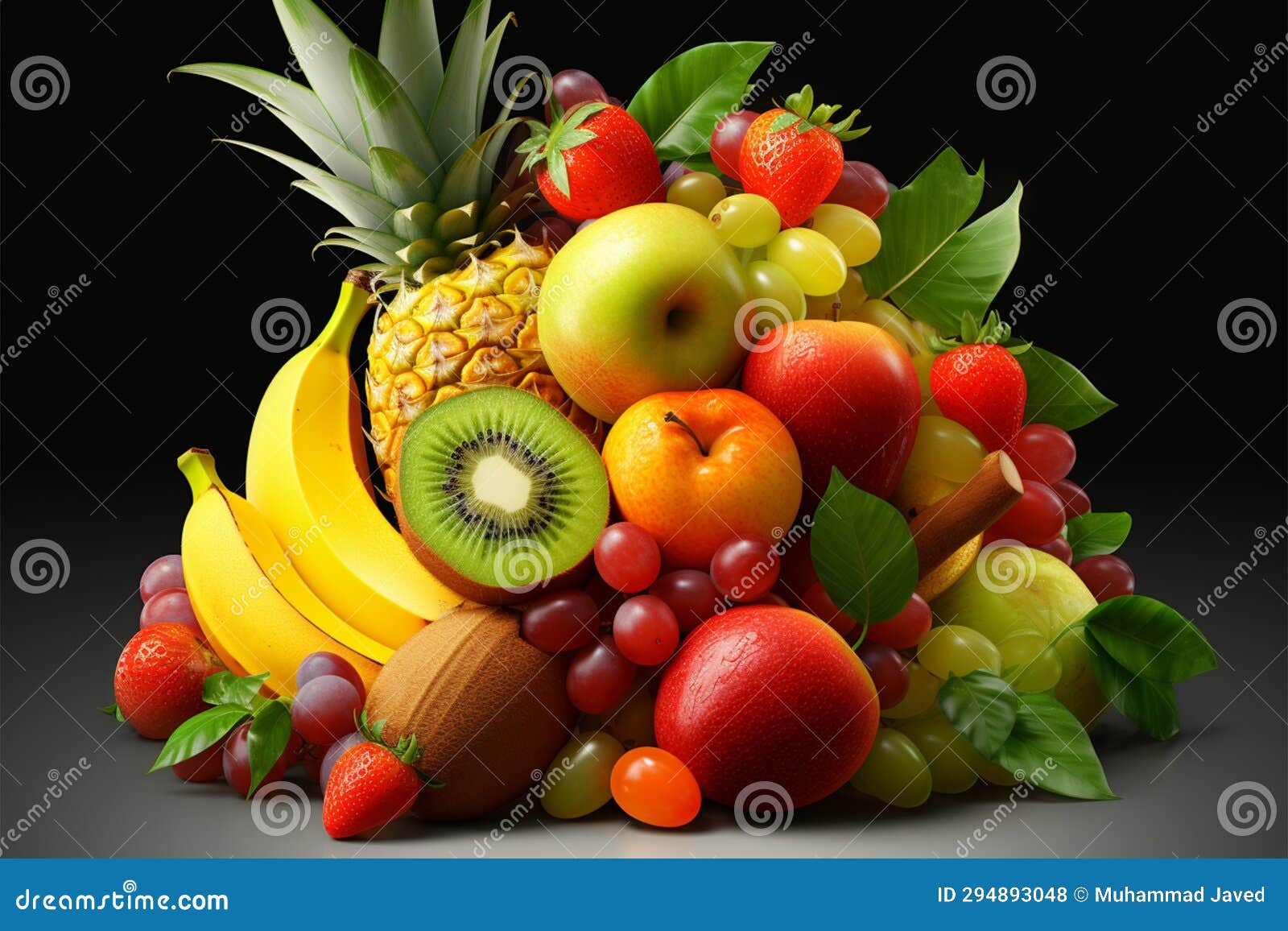 A 3D Logo Design Featuring the Enticing Appeal of Fruits Stock ...
